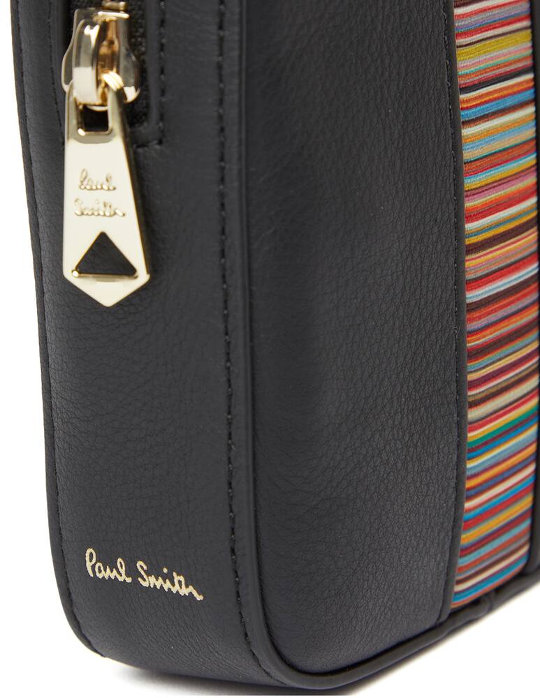 Acquista Paul Smith Pochette da collo a righe - nero su Rinascente