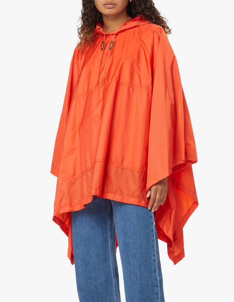Shop MACKINTOSH Alness nylon hooded poncho - Orange on Rinascente