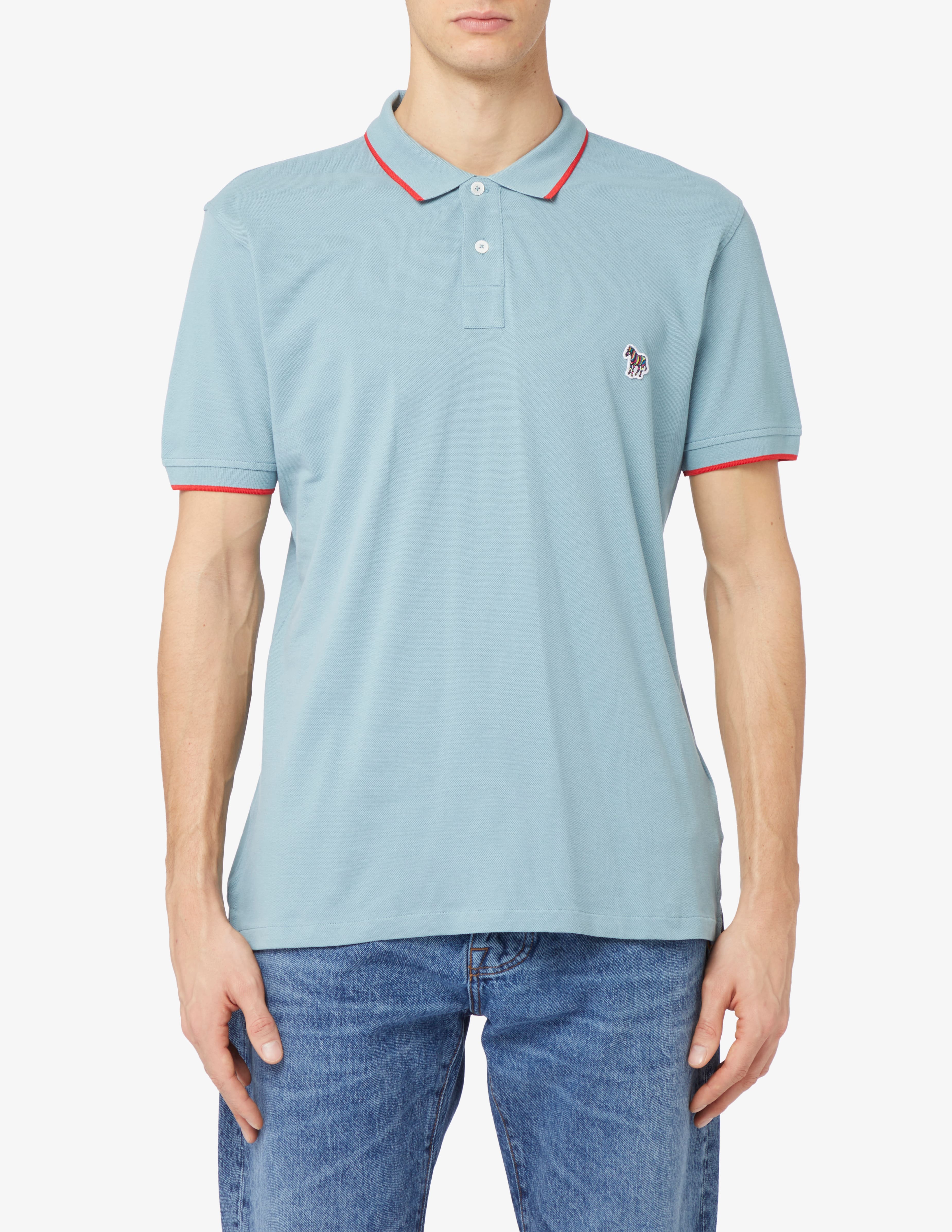 Shop PS Paul Smith Polo zebra slim on Rinascente