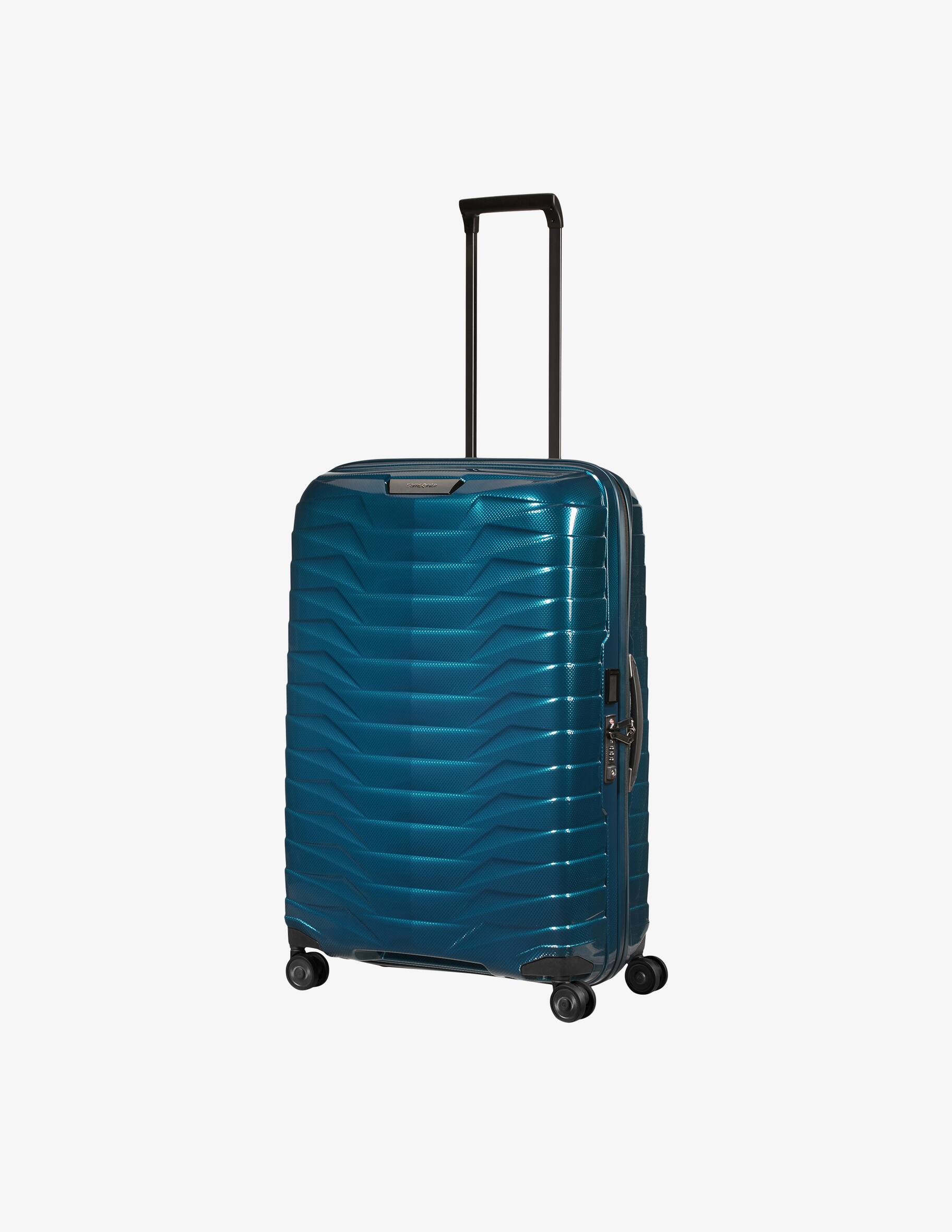 Shop Samsonite Proxis Spinner 75x28 Check In Luggage - Blue on Rinascente