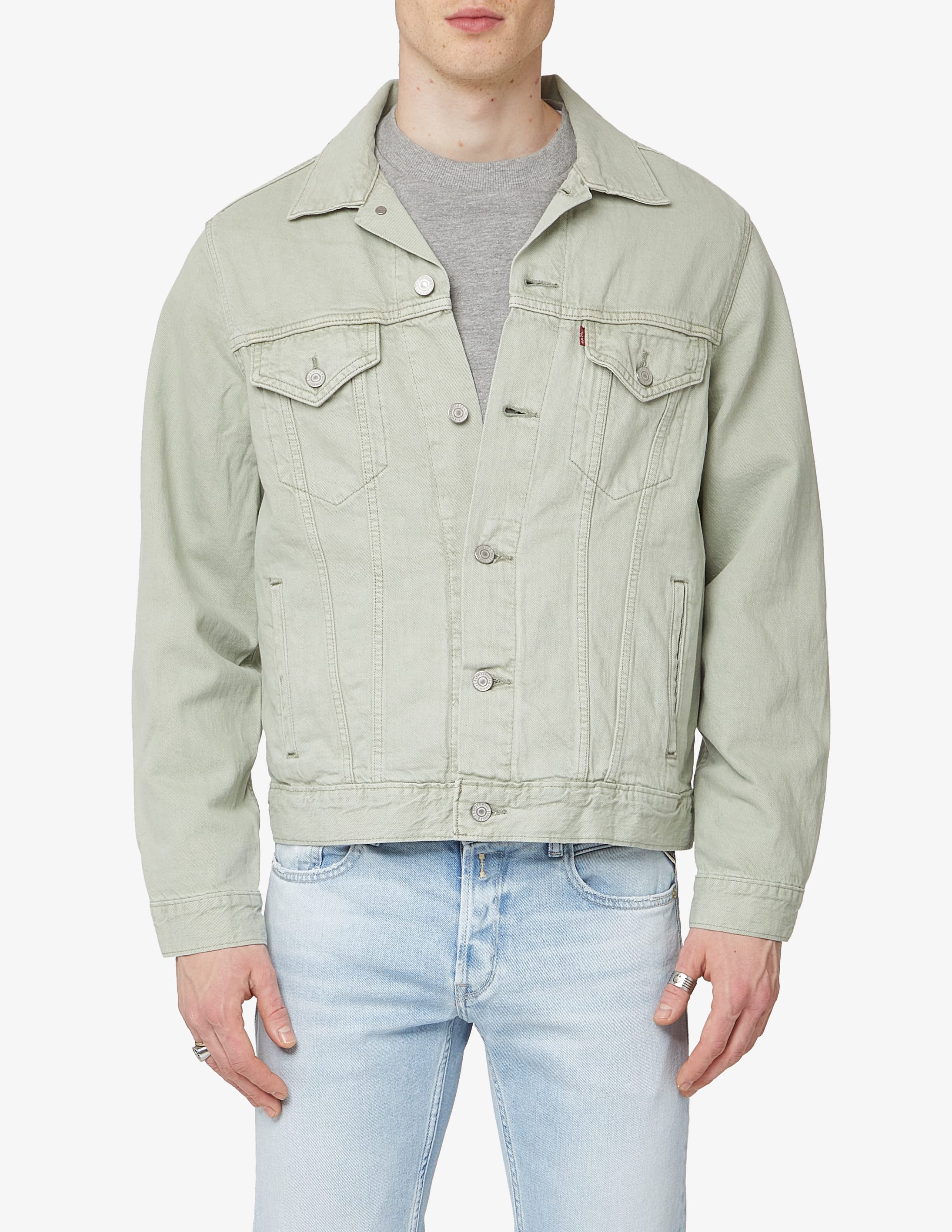 Shop Levi's Wt trucker jacket - white on Rinascente