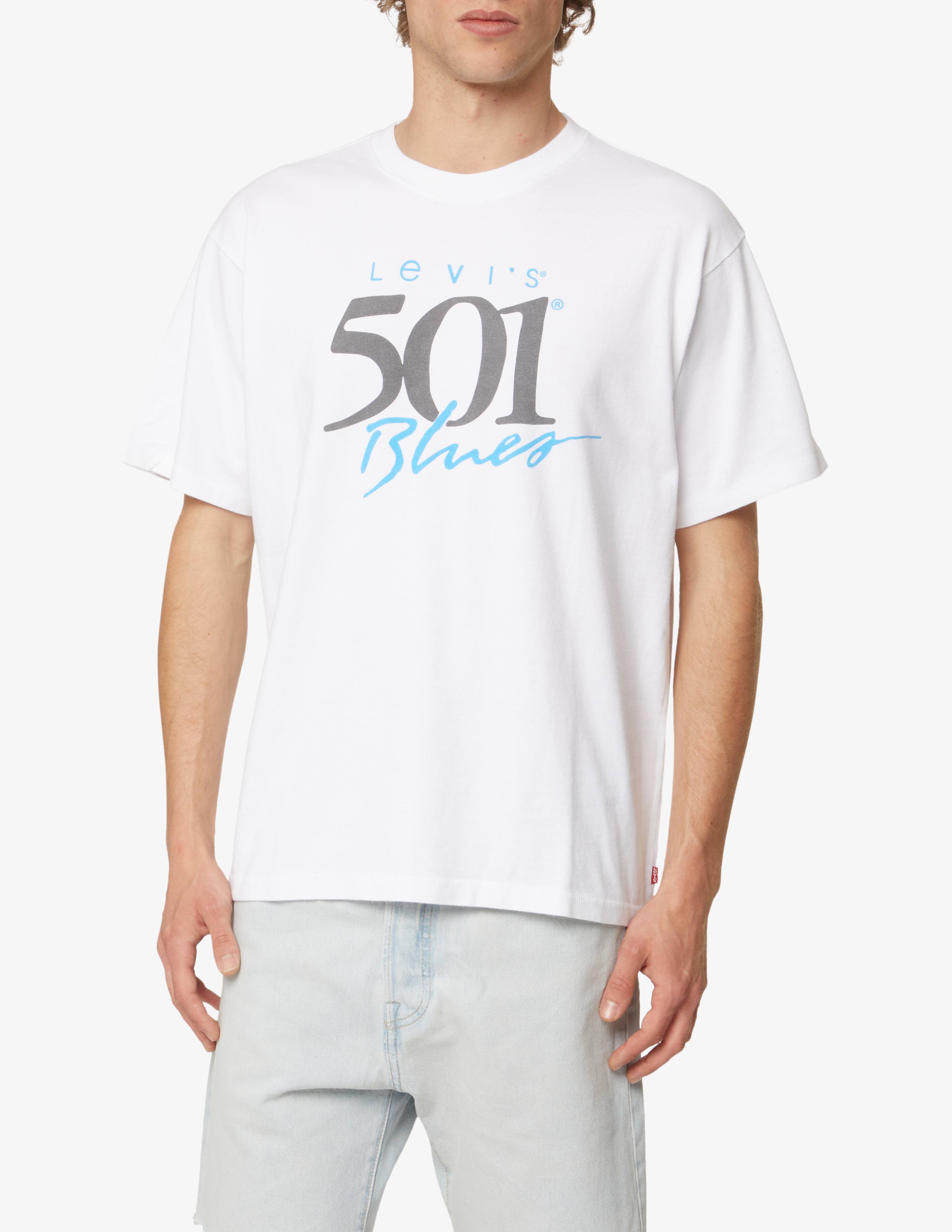 Shop Levi's 501 blues bday t-shirt - White on Rinascente