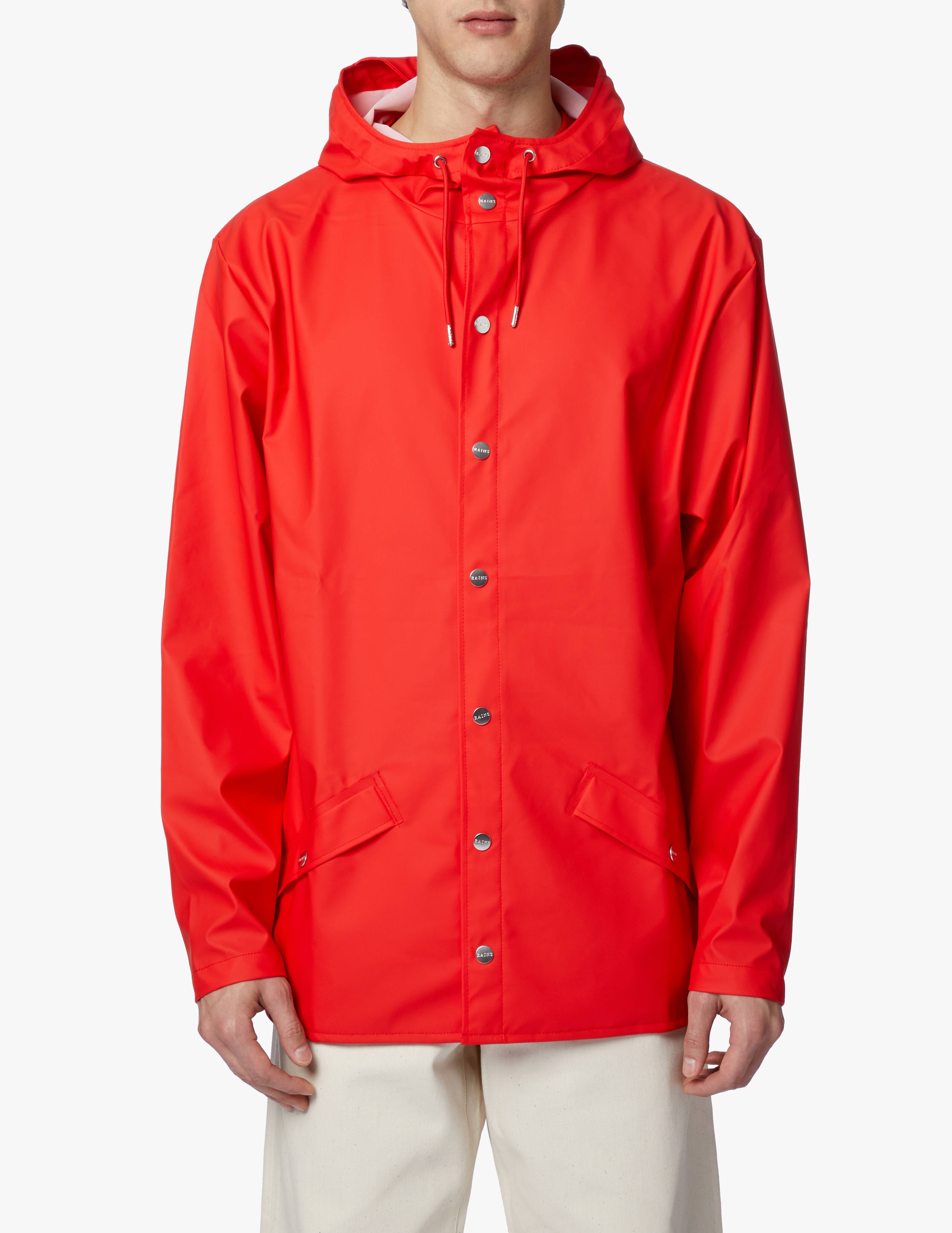 Acquista Rains Giacca a tinta unita - rosso su Rinascente