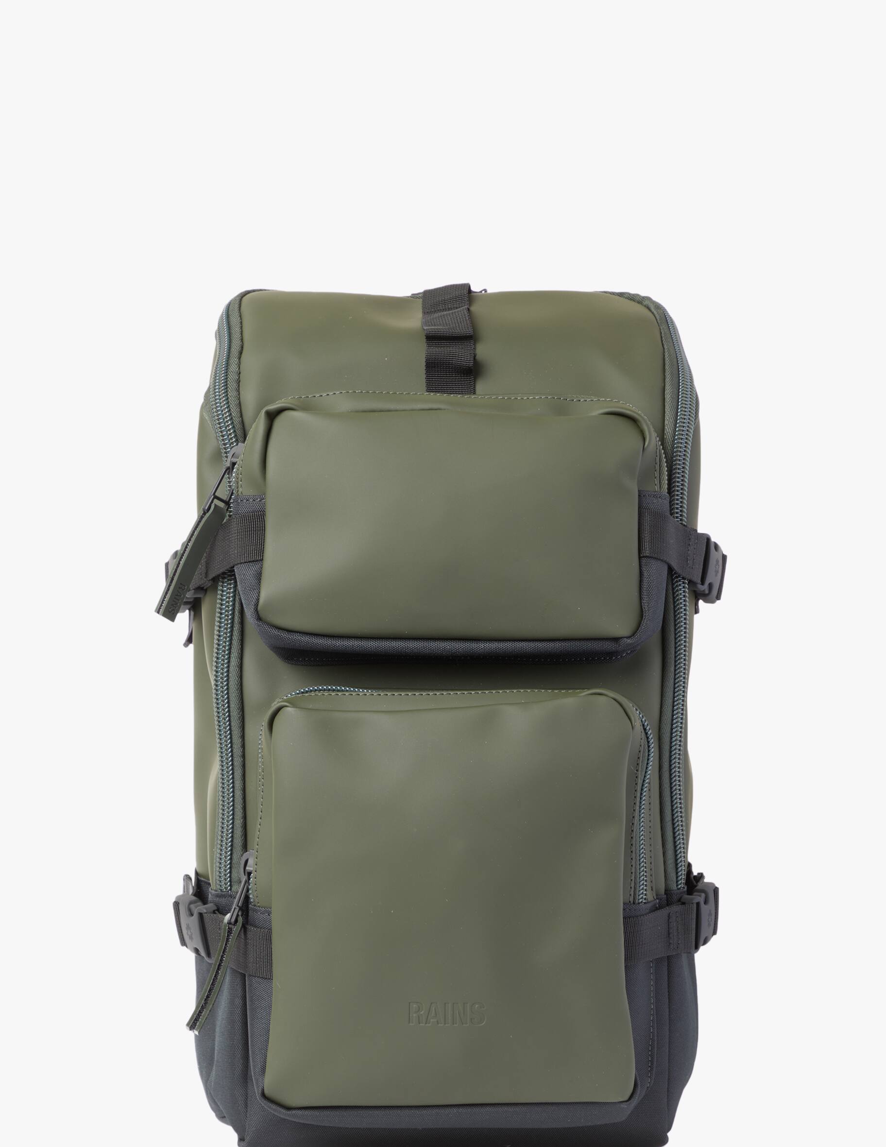 Shop Rains Charger Backpack Travel Backpack - Green on Rinascente