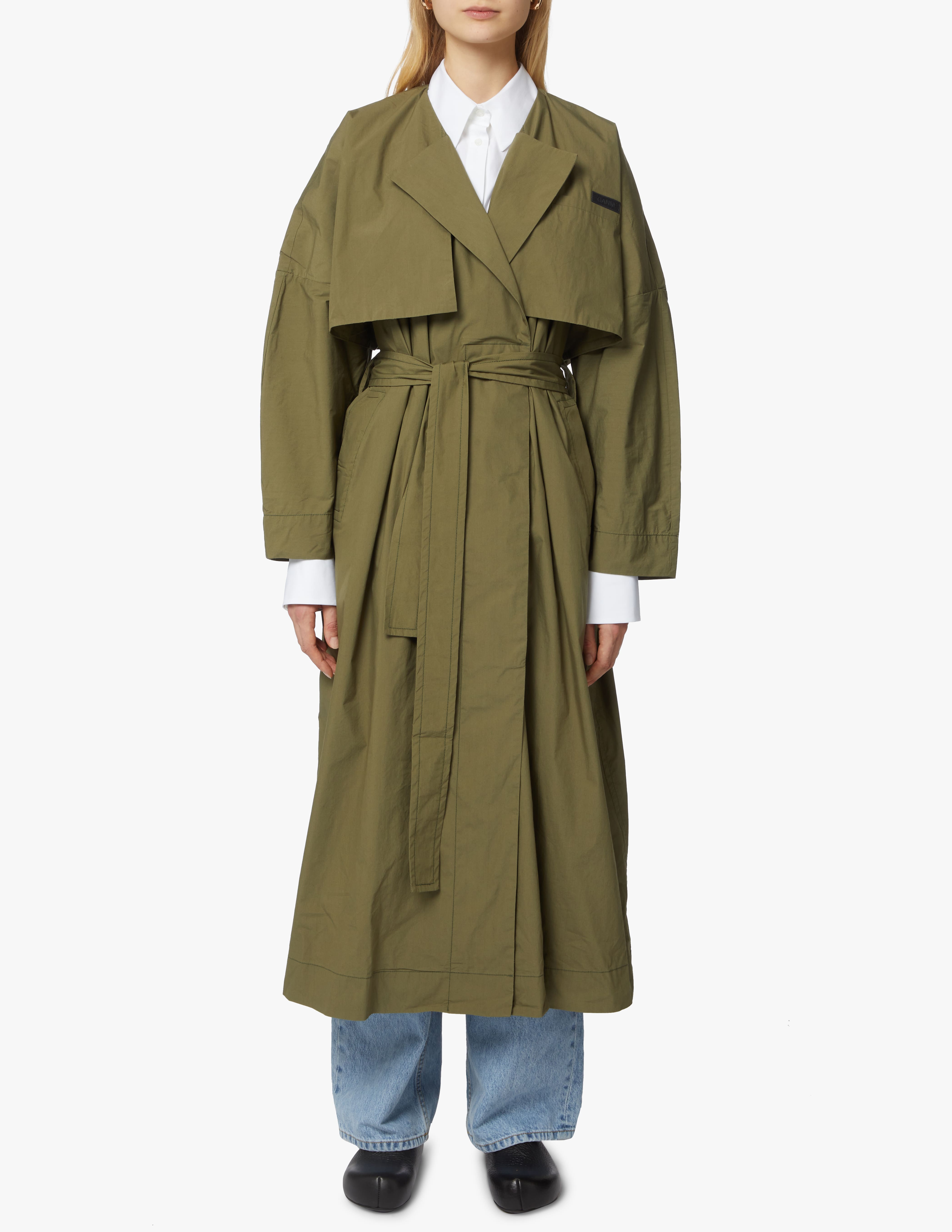 Acquista Ganni Trench in misto cotone su Rinascente