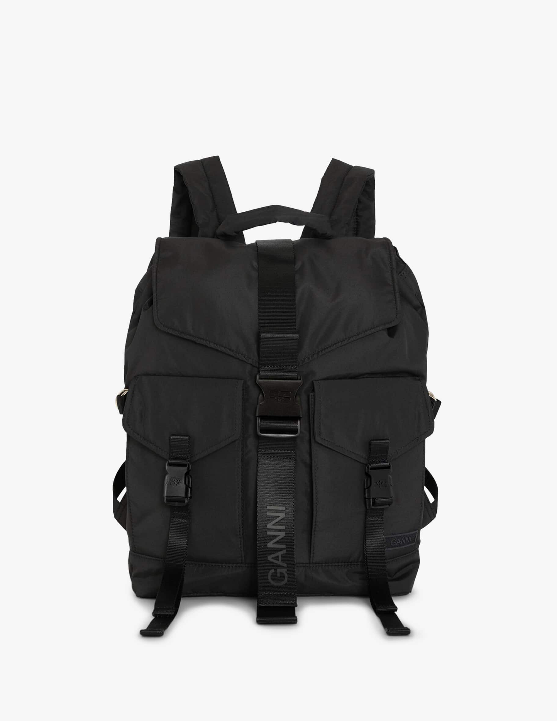 Shop Ganni Recycled tech backpack on Rinascente