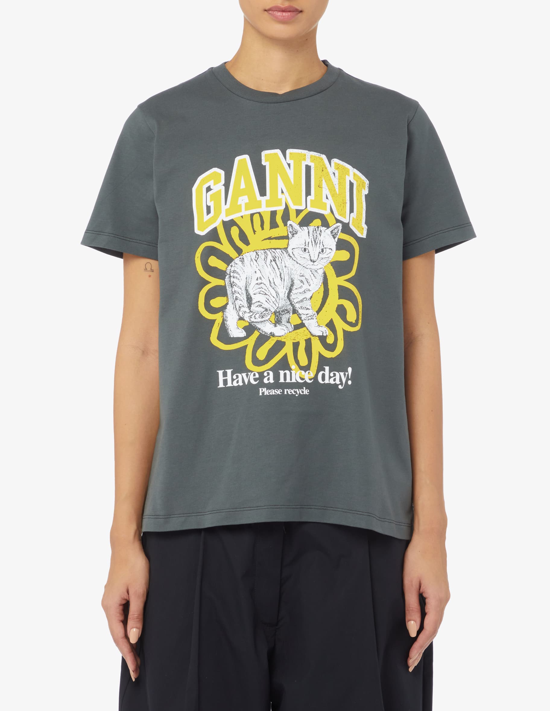 Acquista Ganni T-shirt cat su Rinascente