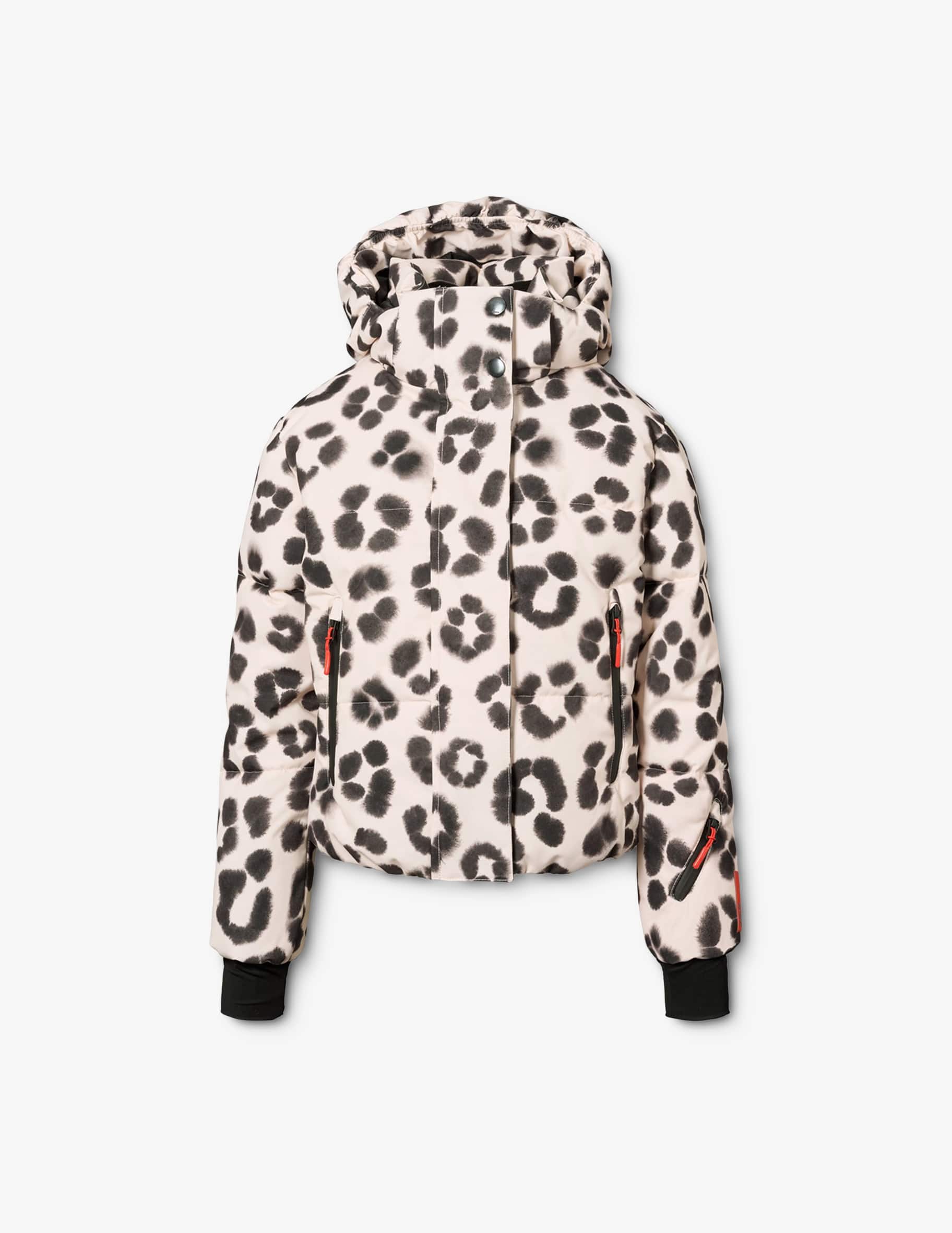 Shop Molo Leopard print ski jacket on Rinascente