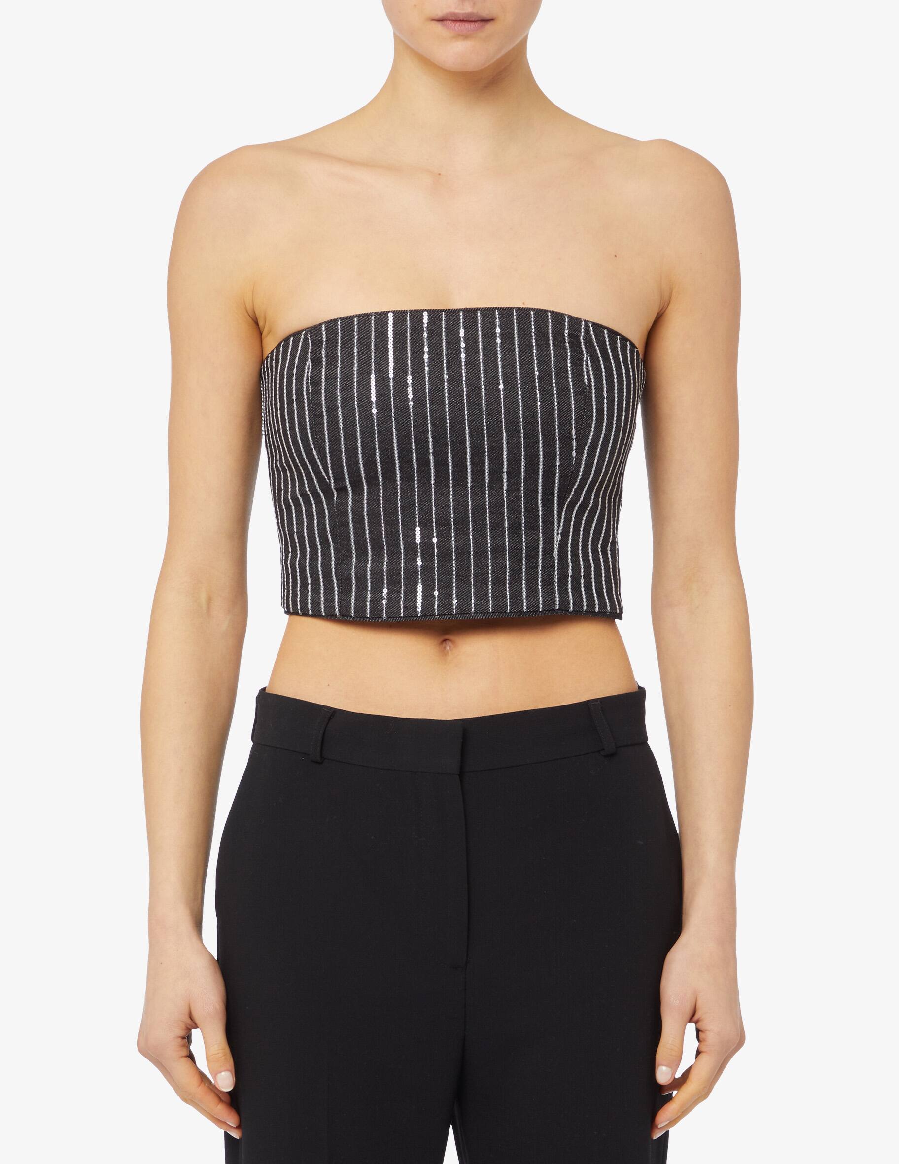 Acquista Rotate Top corto in twill di paillettes su Rinascente