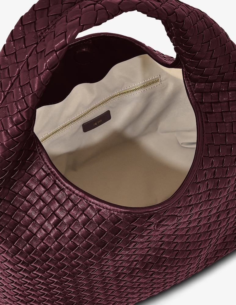 Shop JW PEI Laura woven shoulder bag on Rinascente