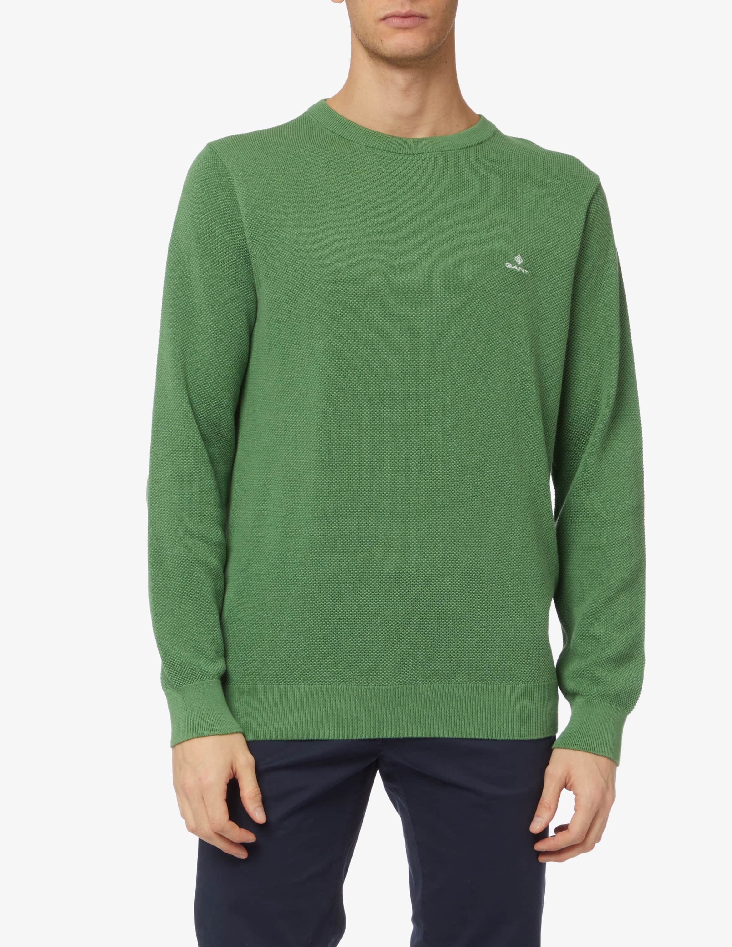 Shop Gant Rice grain crewneck jumper on Rinascente