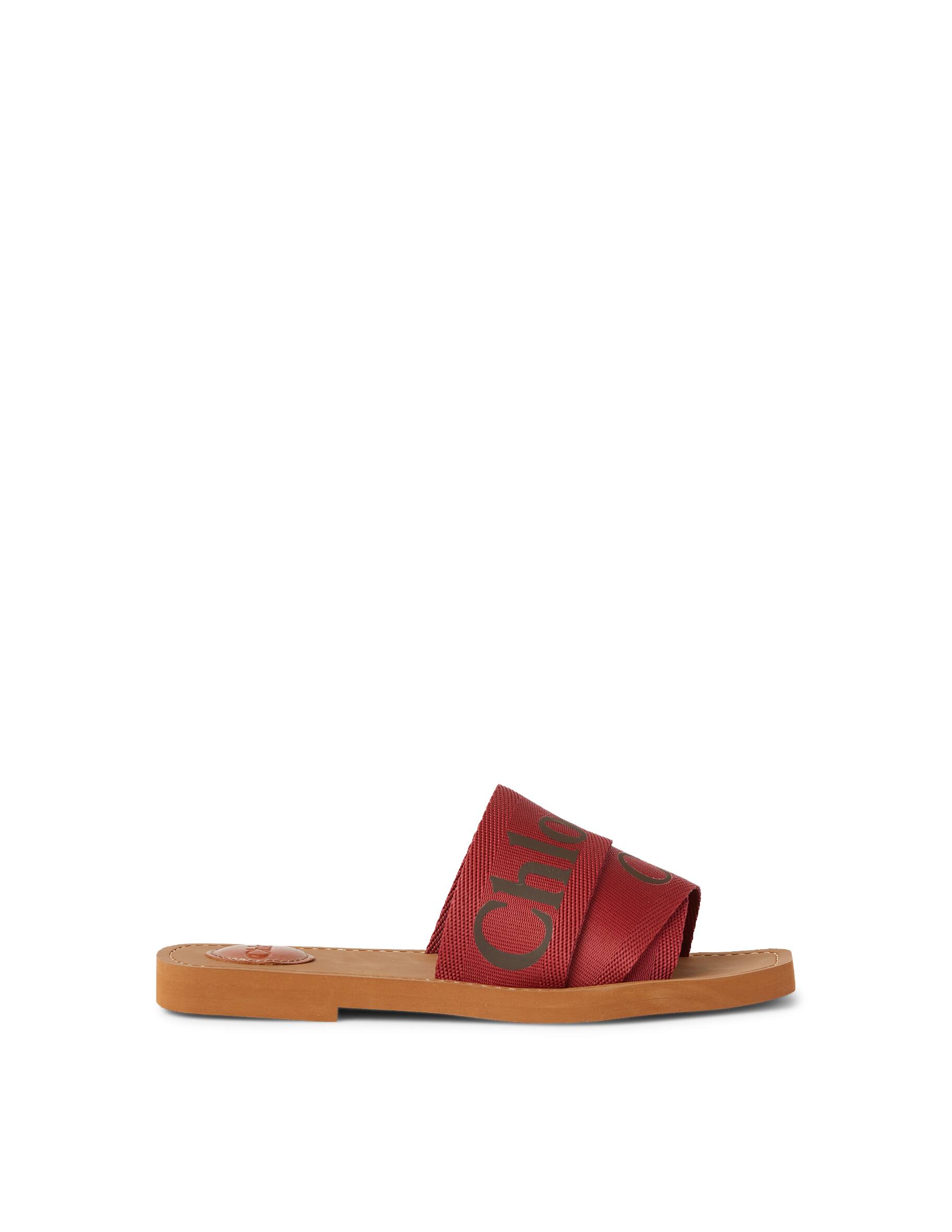 Shop Chloé Logo crossover flat sandals on Rinascente