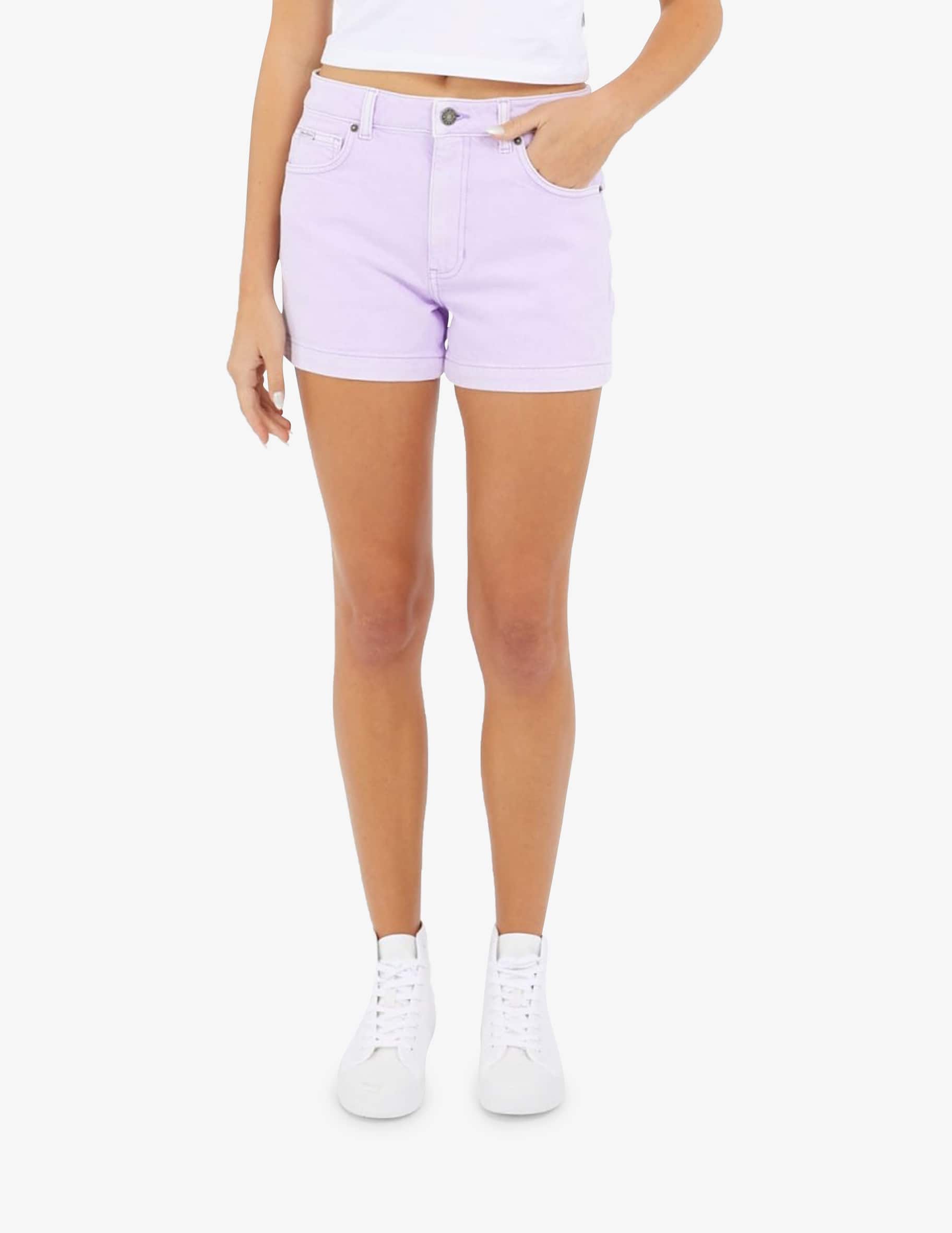 Shop Guess Jeans Highwaist denim shorts on Rinascente