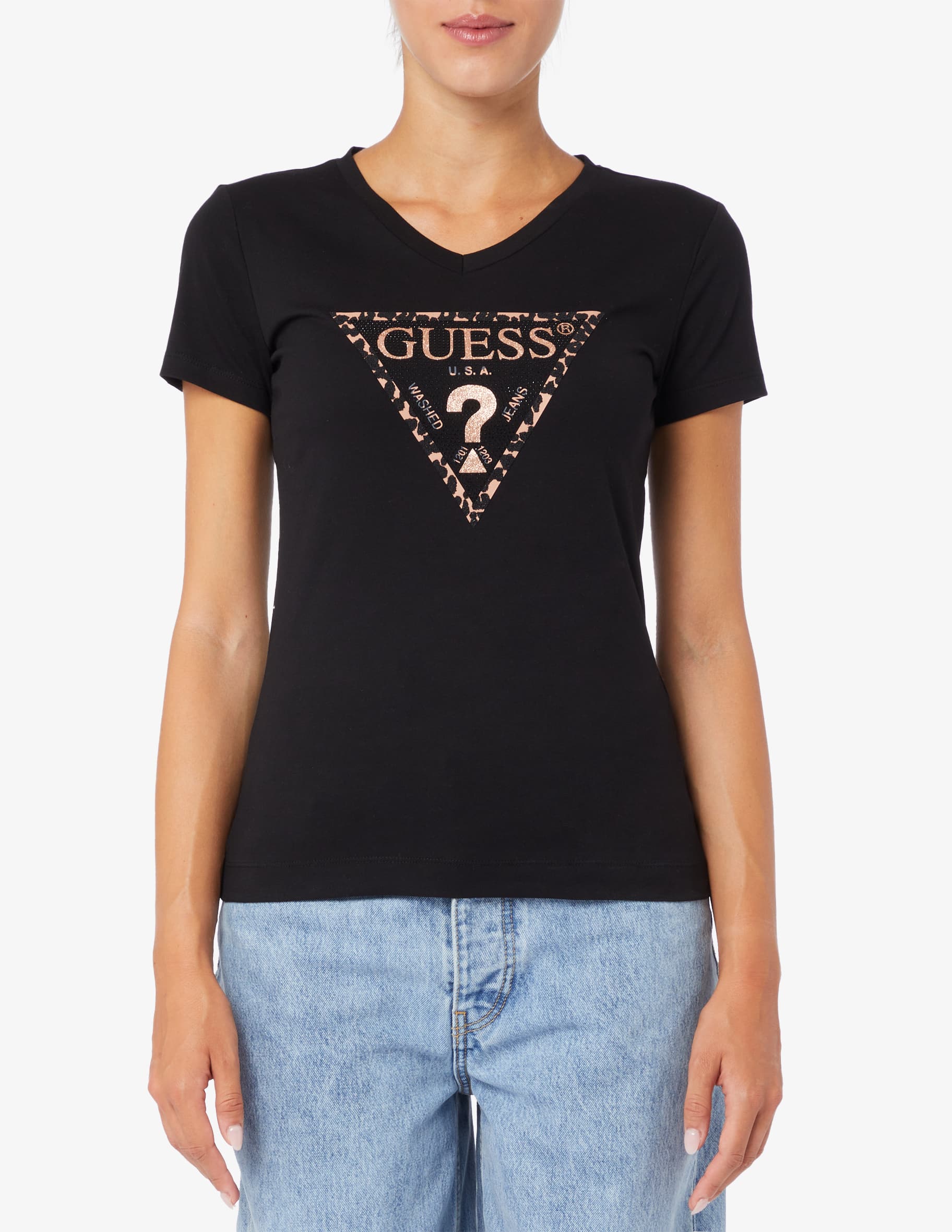 Shop Guess Logo t-shirt on Rinascente