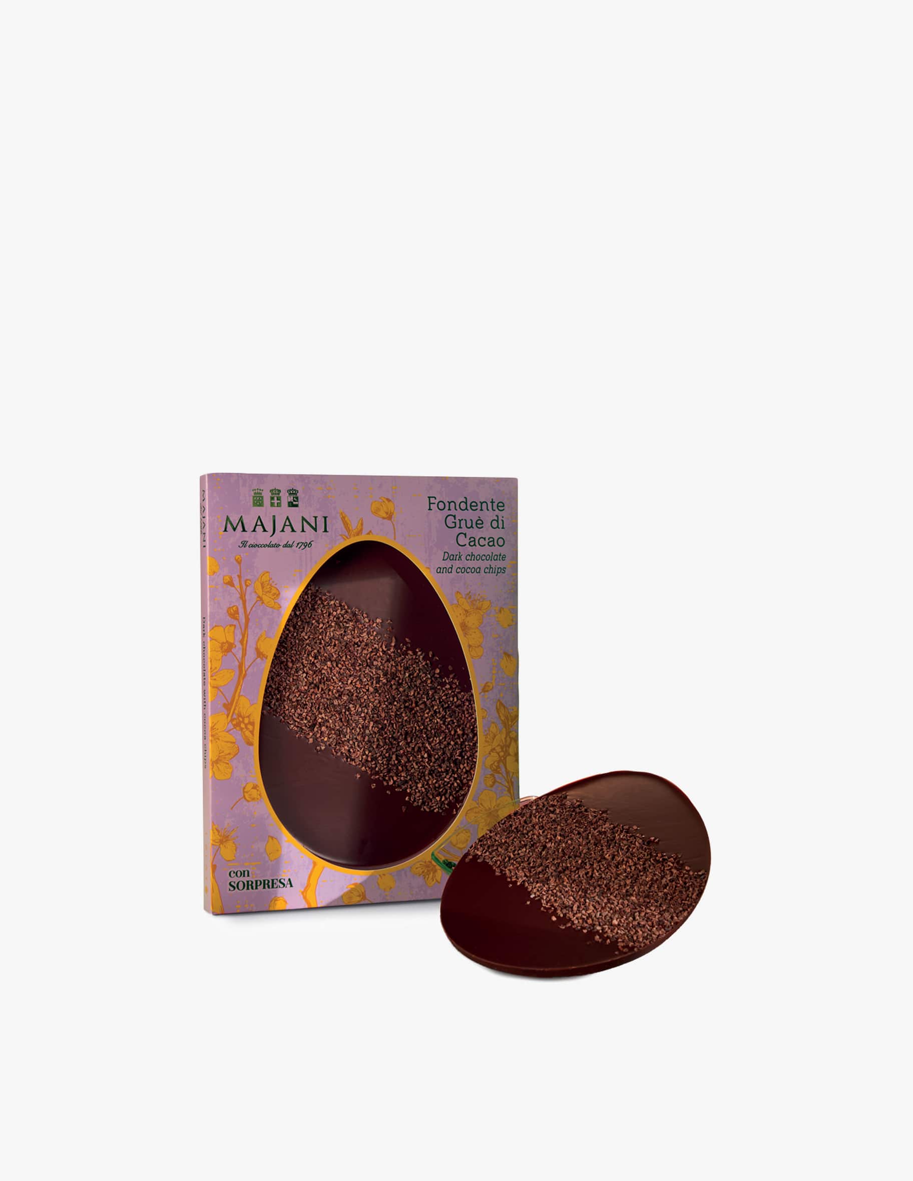 Shop Majani Platò Dark Chocolate With Cocoa Chips 250g on Rinascente