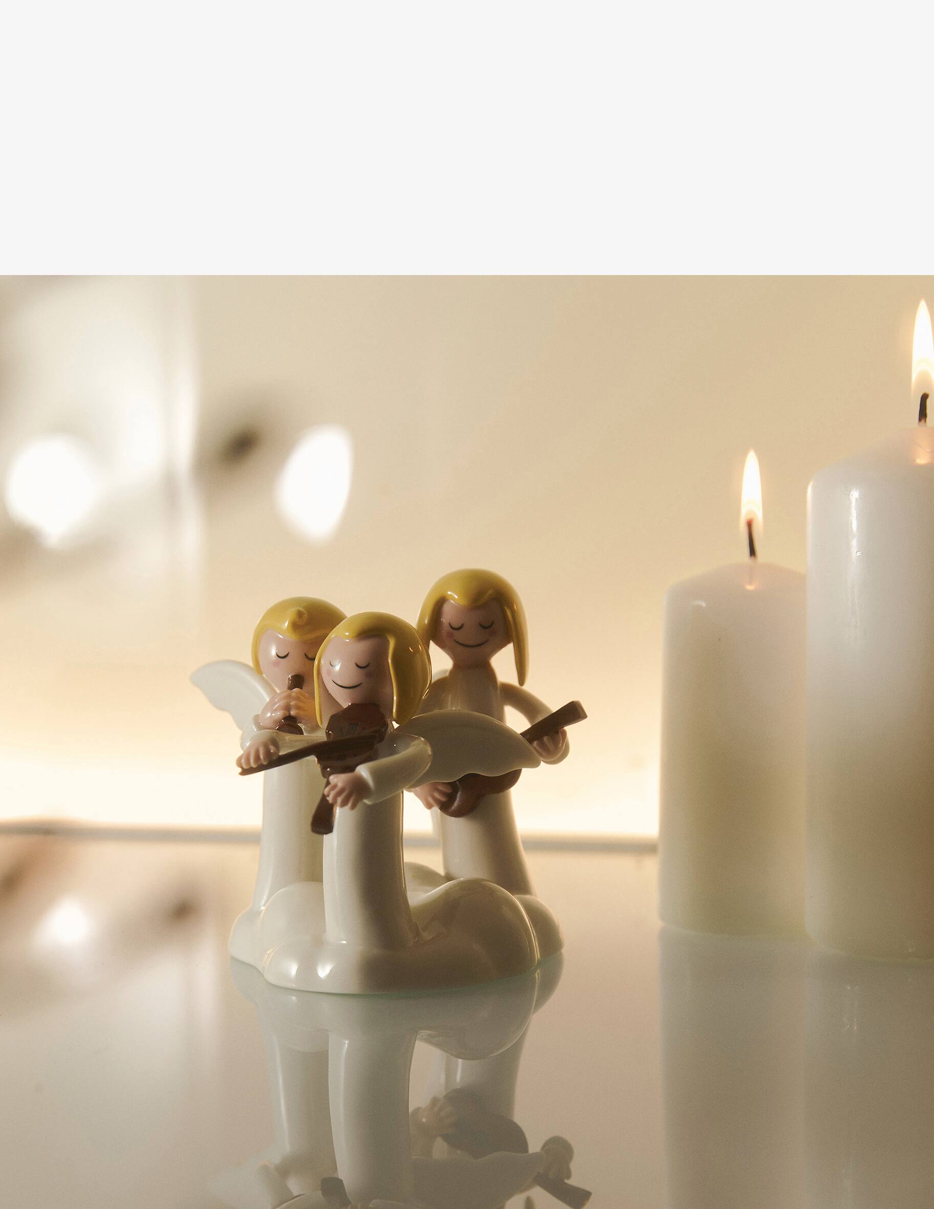 Shop Alessi Happy Eternity Baby 3 Angeli Nativity scene decoration on ...