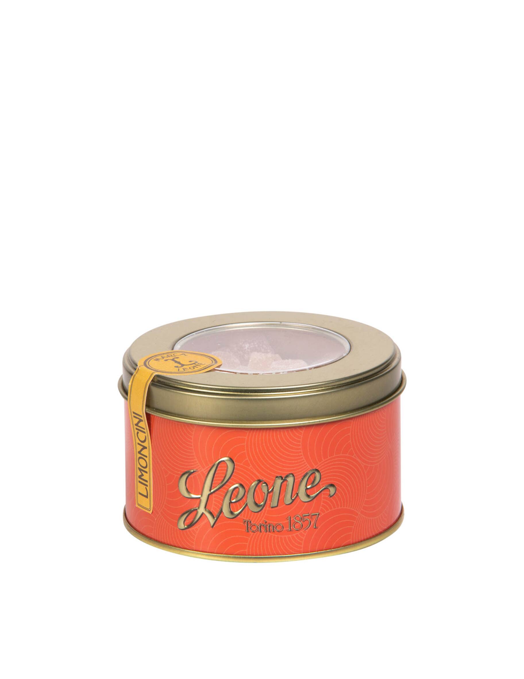 Shop Pastiglie Leone Assorted "The Sun Fruits" jellies round tins 150g ...