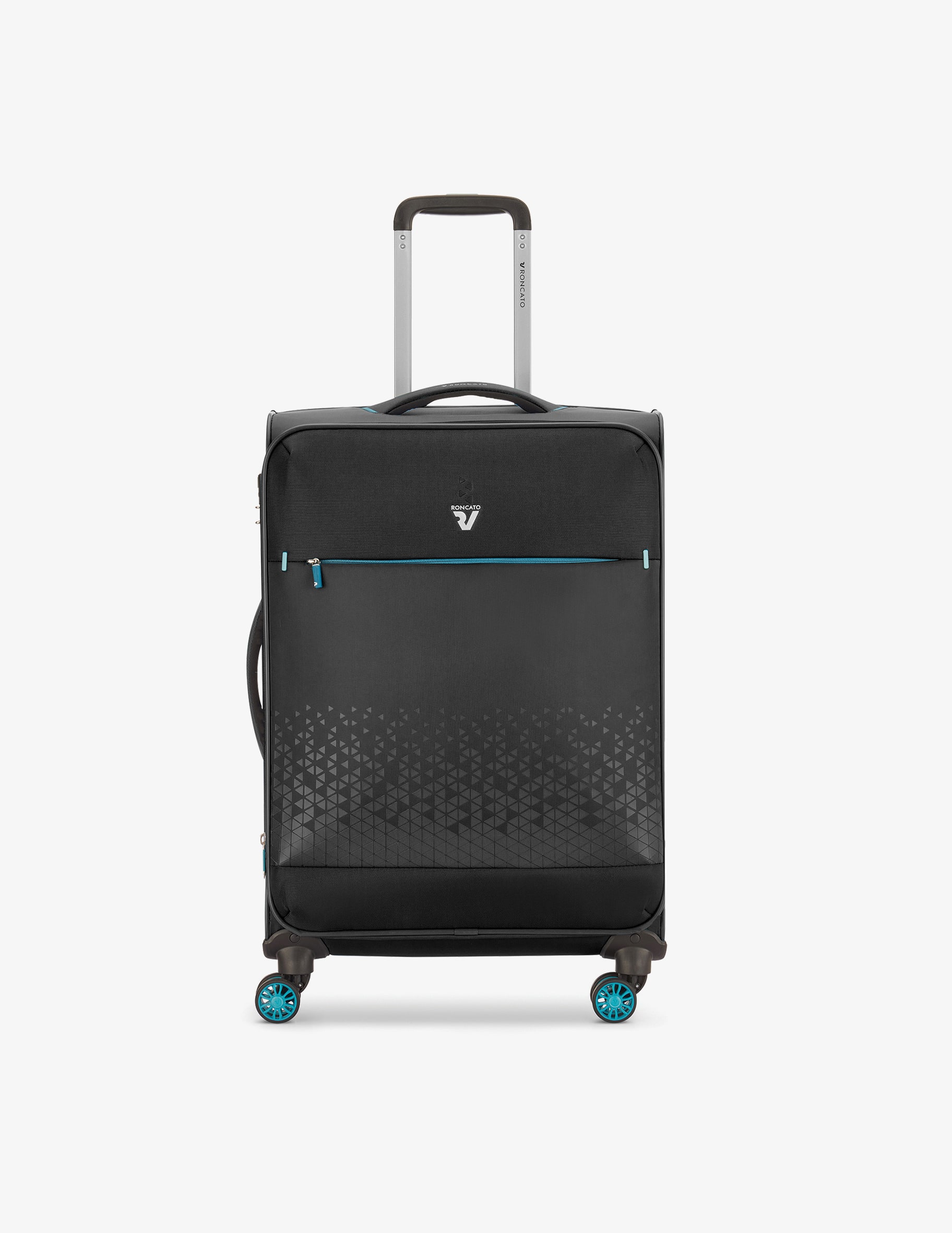 Shop Roncato Crosslite Medium Trolley Exp. Check-in Luggage - Black on ...