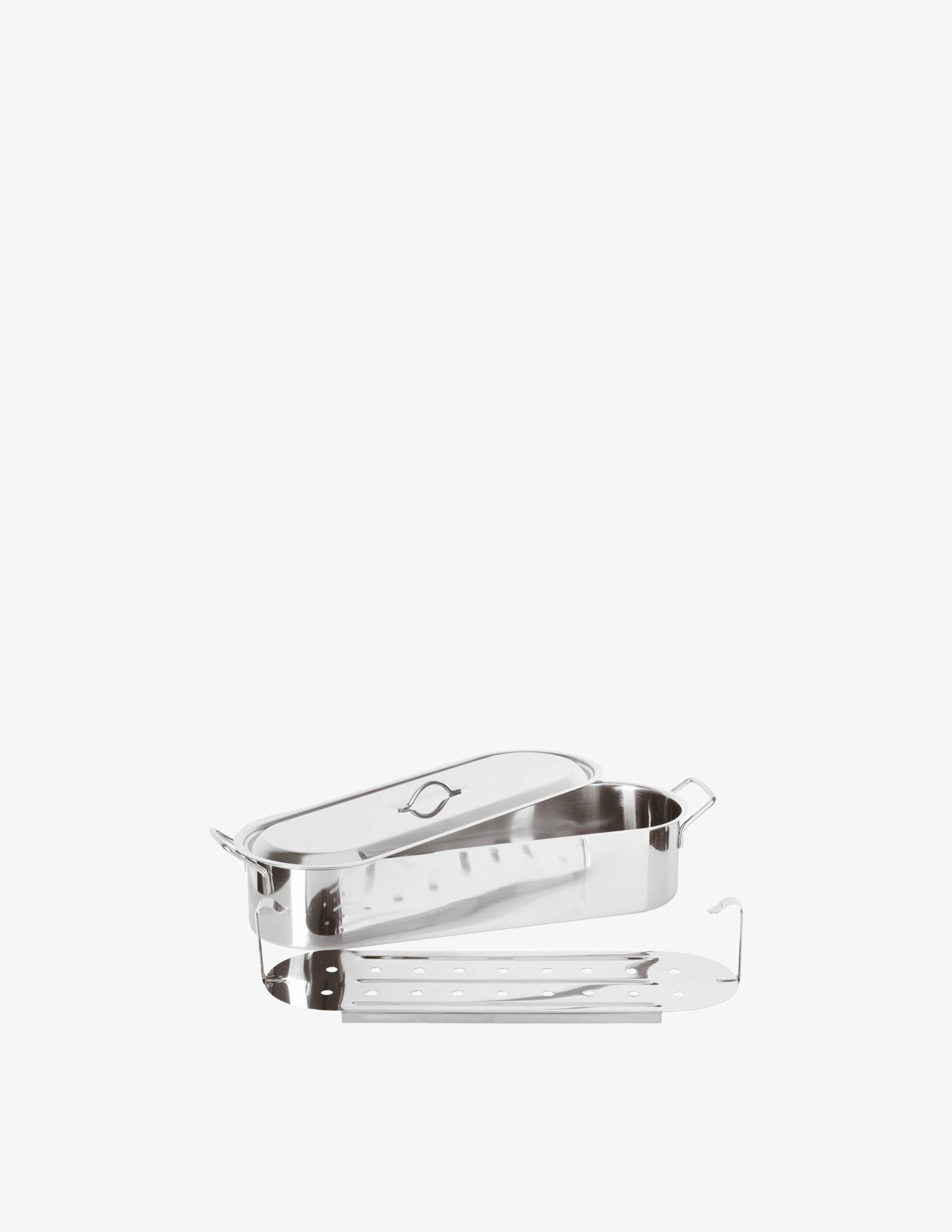 Shop Paderno Fish Pan with Grid and Lid on Rinascente