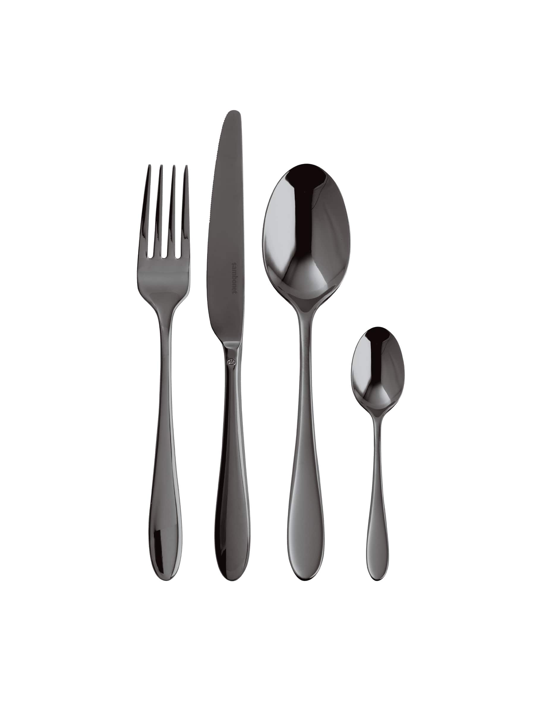 Acquista Sambonet Set 24 Pz Monoblocco Velvet - Nero su Rinascente