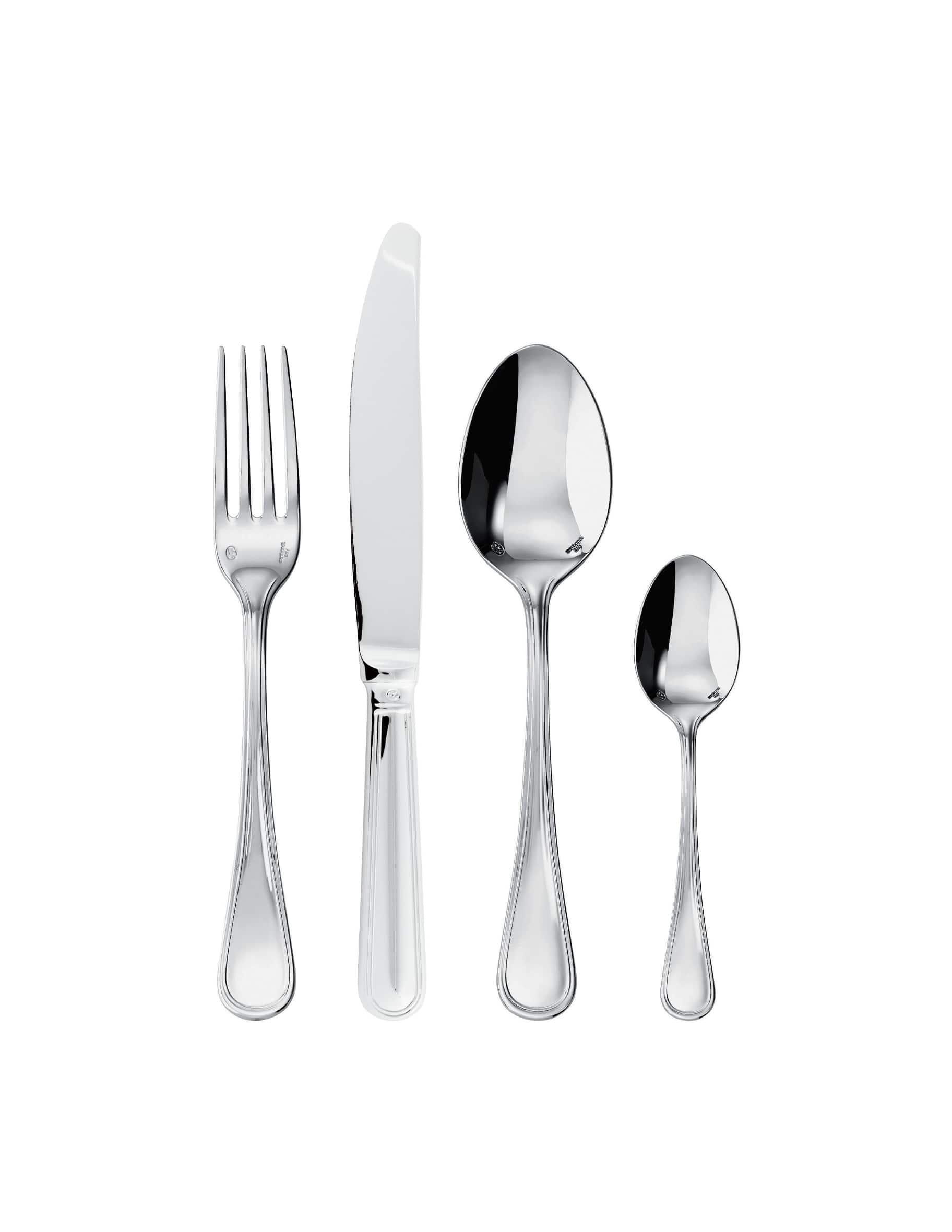 Shop Sambonet Set 24 Pz Handle Orfèvre Contour - Stainless steel on ...