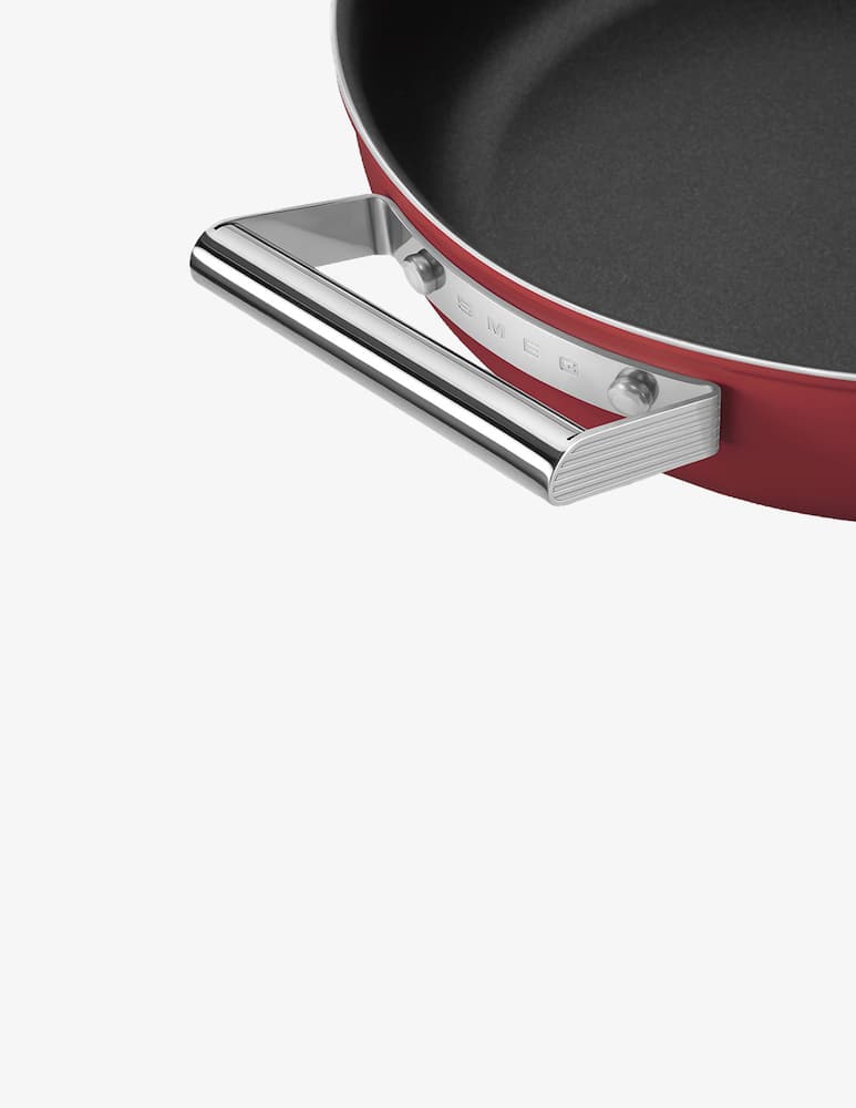 Shop Smeg Pan 50'S Style - Red on Rinascente