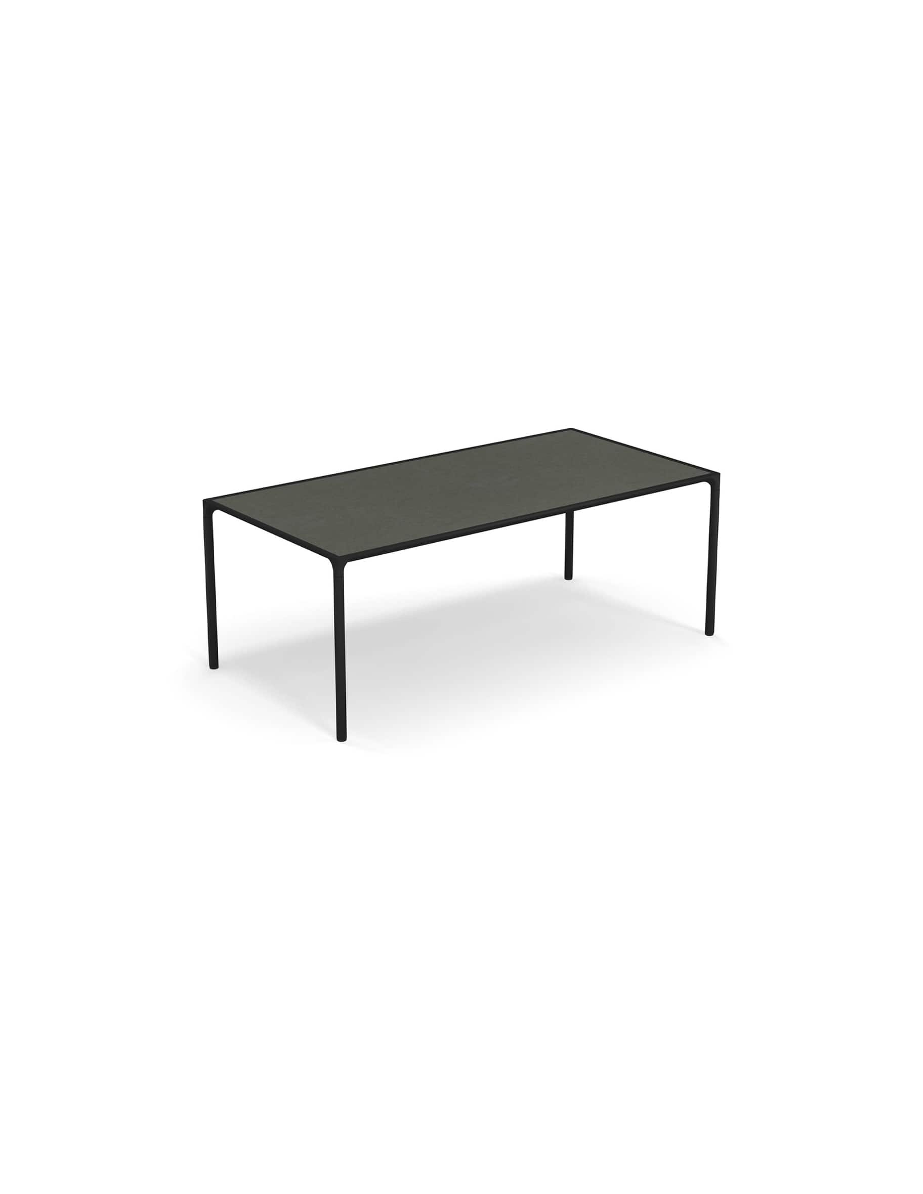 Shop Emu Terramare 8 Seats Gres Top Rectangular Table - Black on Rinascente