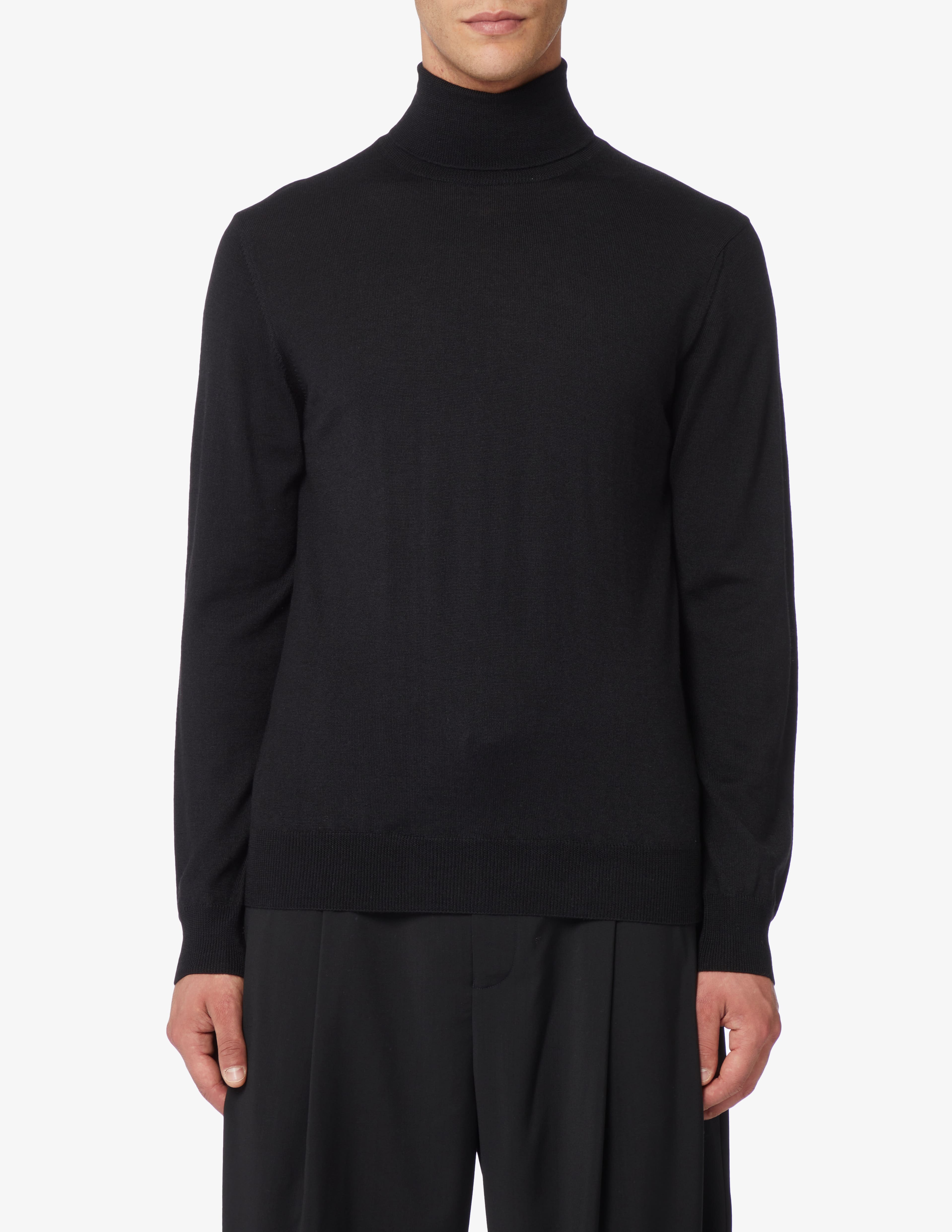 Shop Pure Cashmere Wool silk and cashmere turtleneck on Rinascente