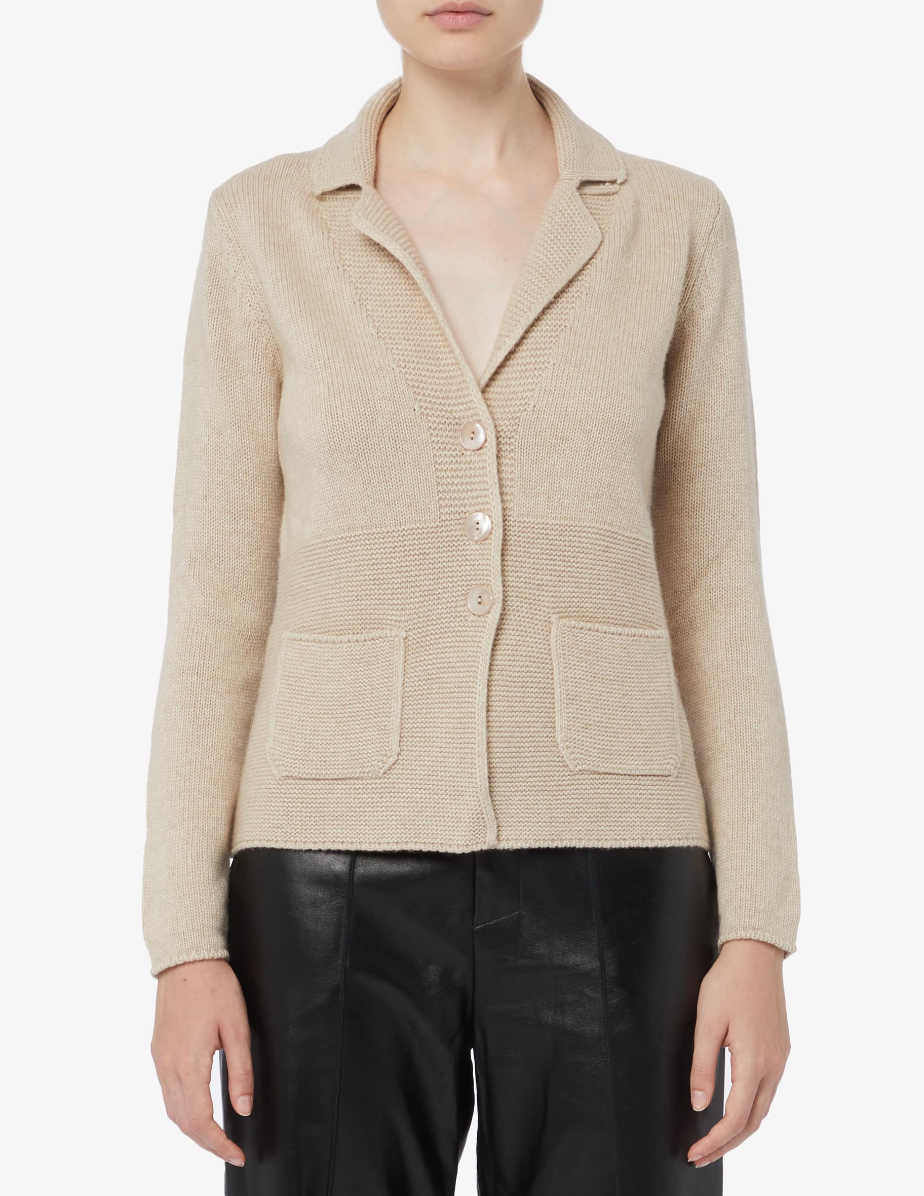 Shop Elizabeth Ascot 3-button cardigan with pockets on Rinascente