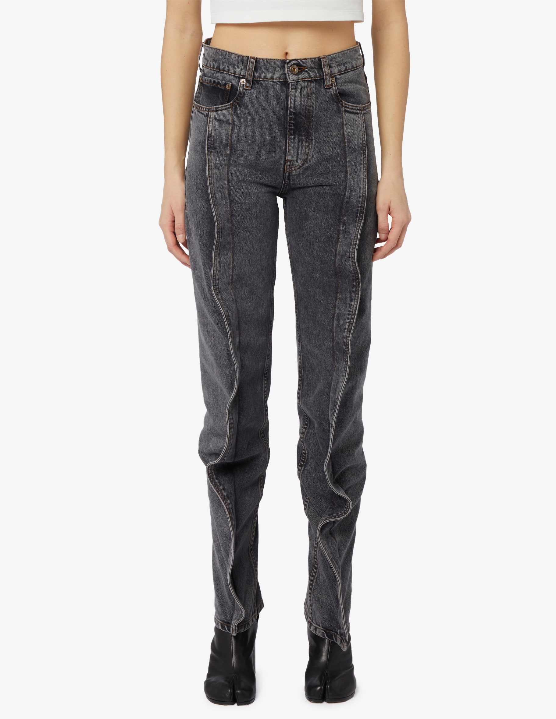 Acquista Y/Project Jeans slim a banana Evergreen su Rinascente