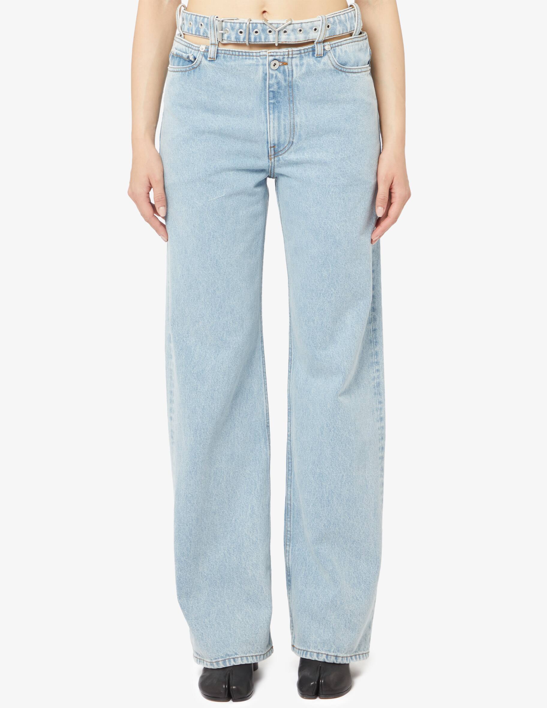 Acquista Y/Project Jeans evergreen con cintura su Rinascente