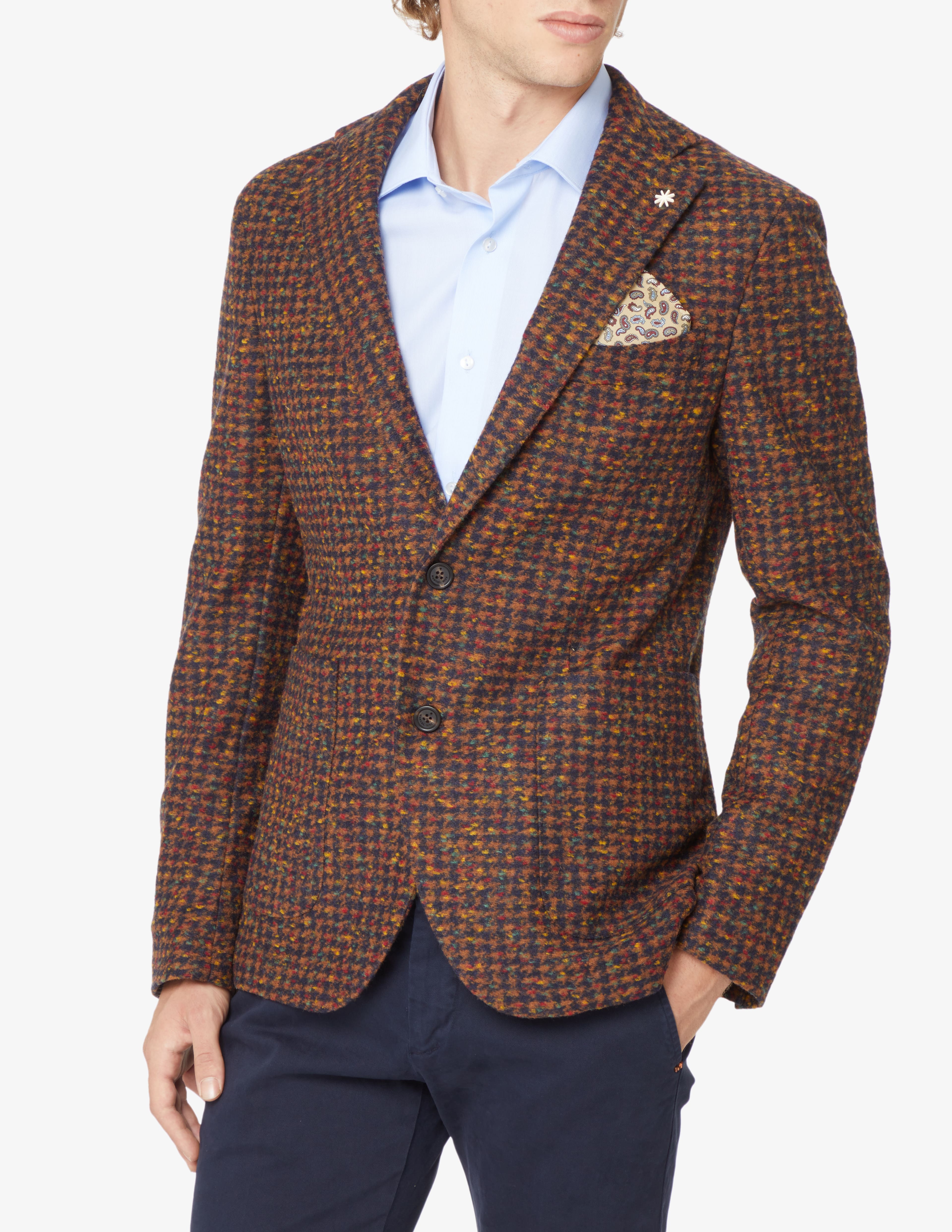 Shop Manuel Ritz Jersey blazer - Brown on Rinascente