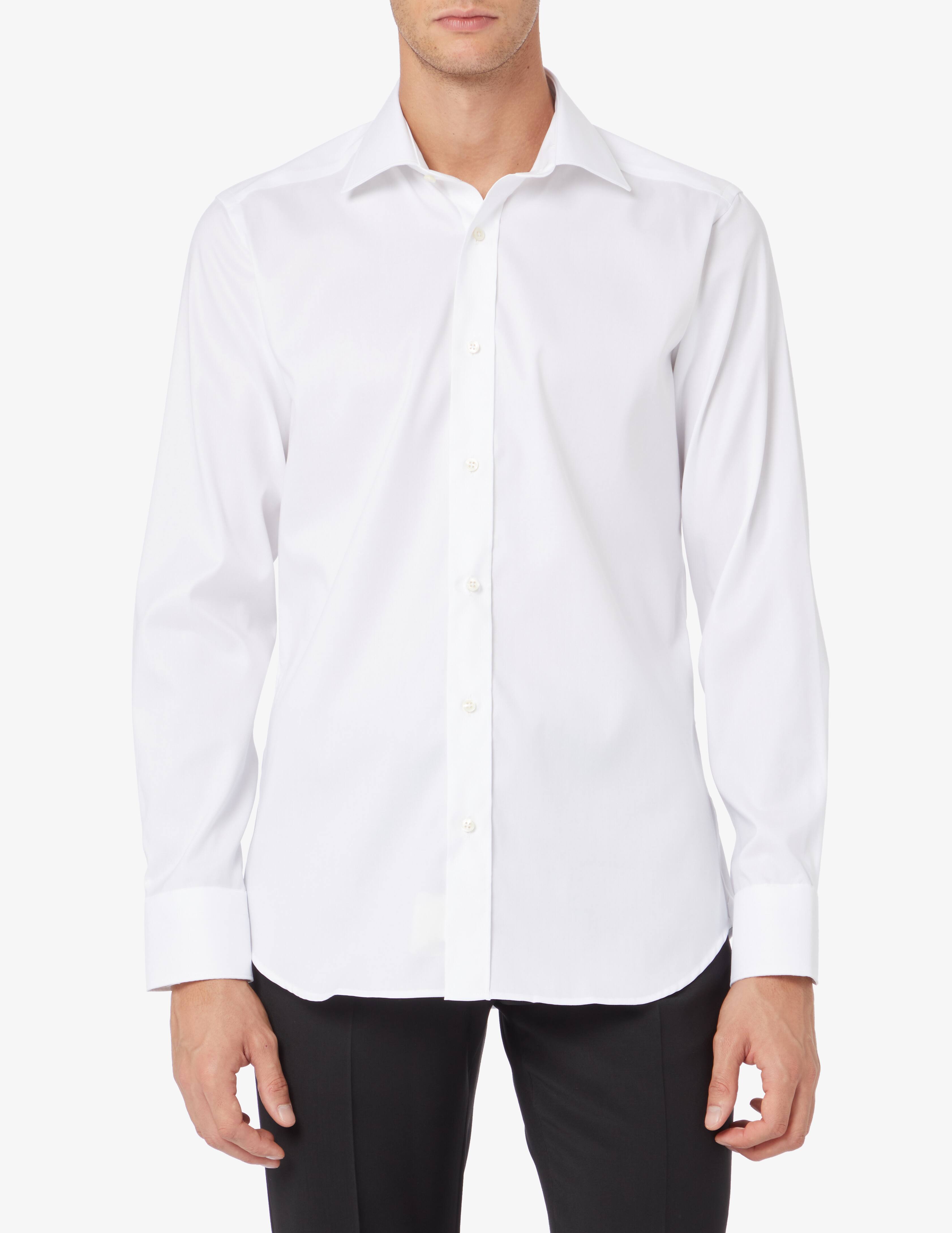 Acquista Guglielminotti Camicia slim pint point - Bianco su Rinascente