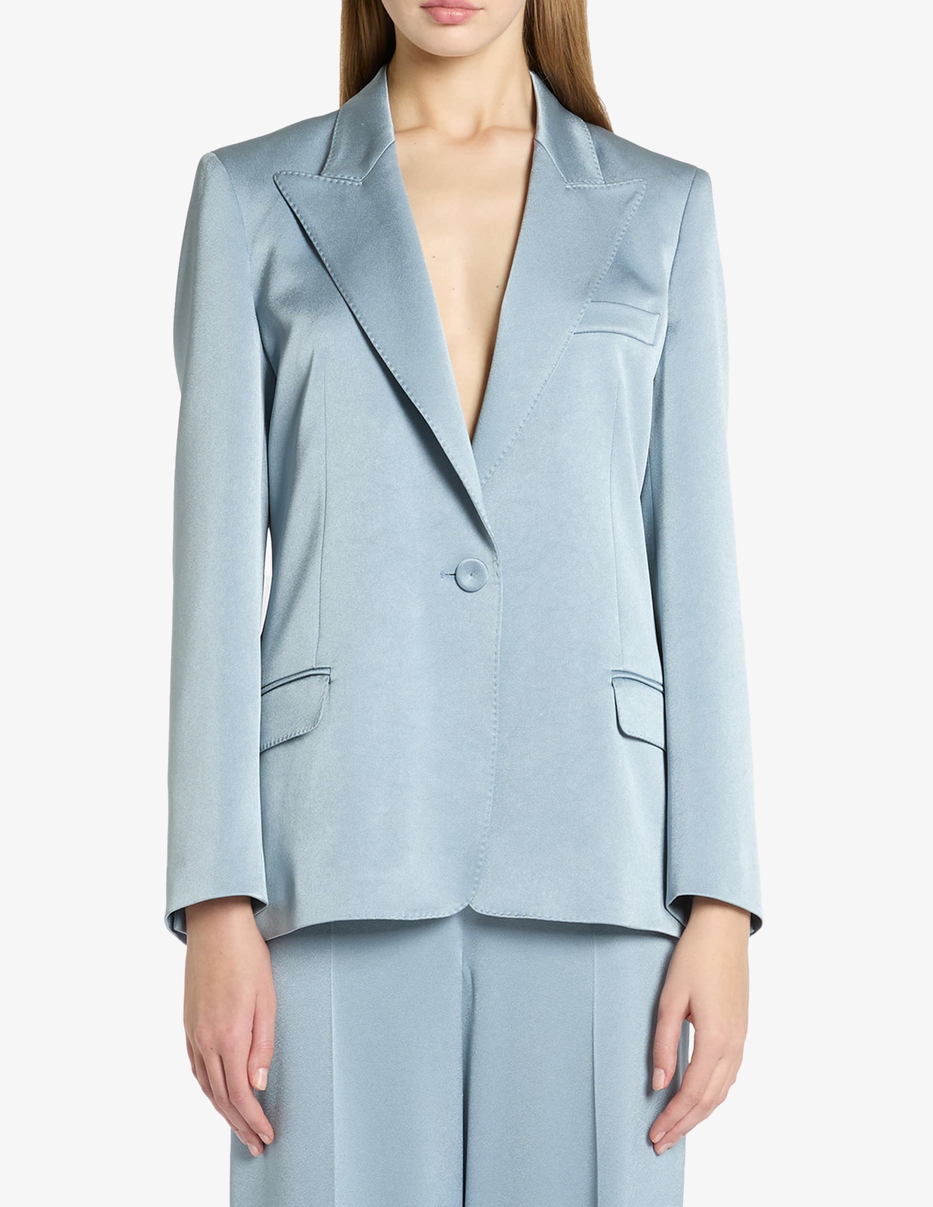 Acquista Marella Blazer in satin monopetto su Rinascente