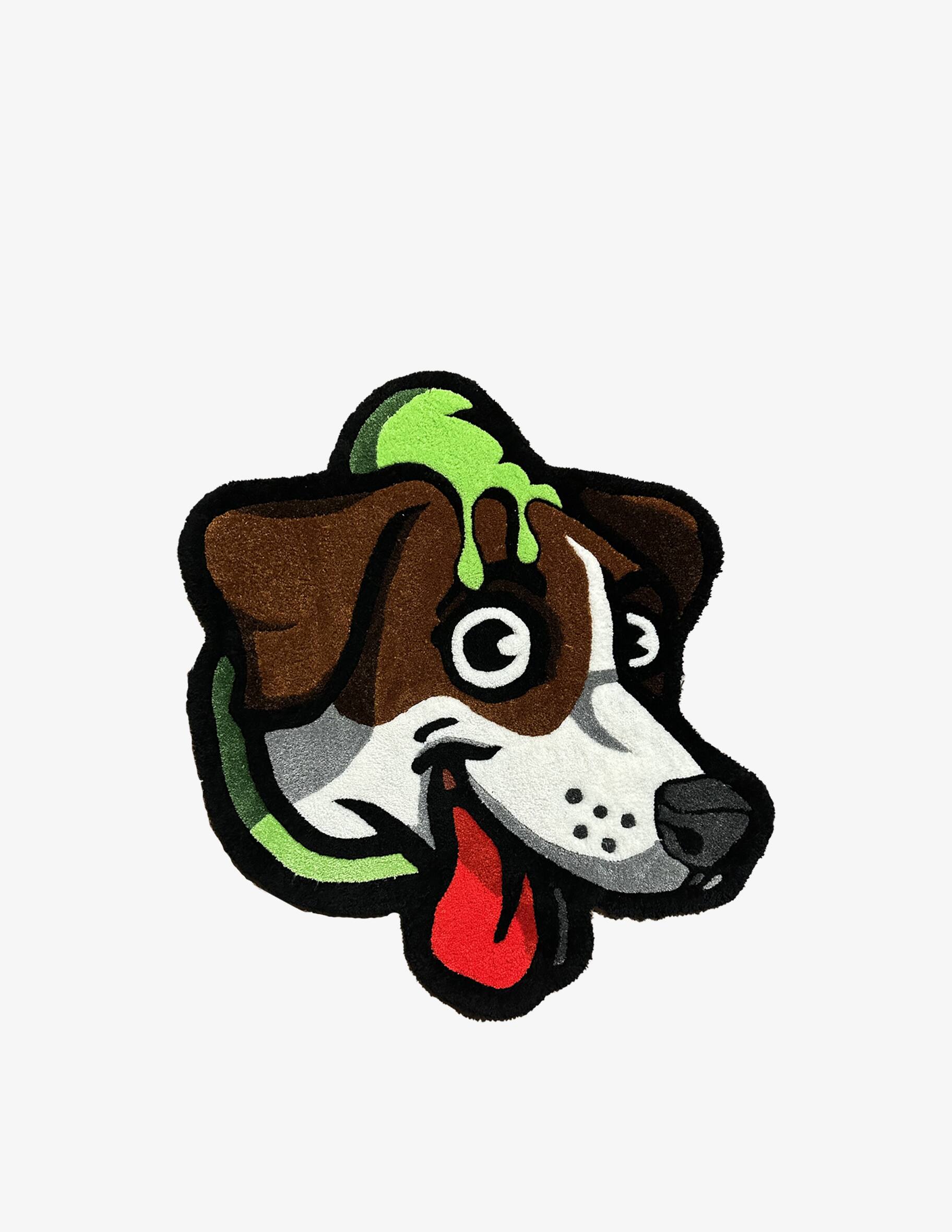 Shop Drip Rugs Drip Dogs Corgi Green on Rinascente