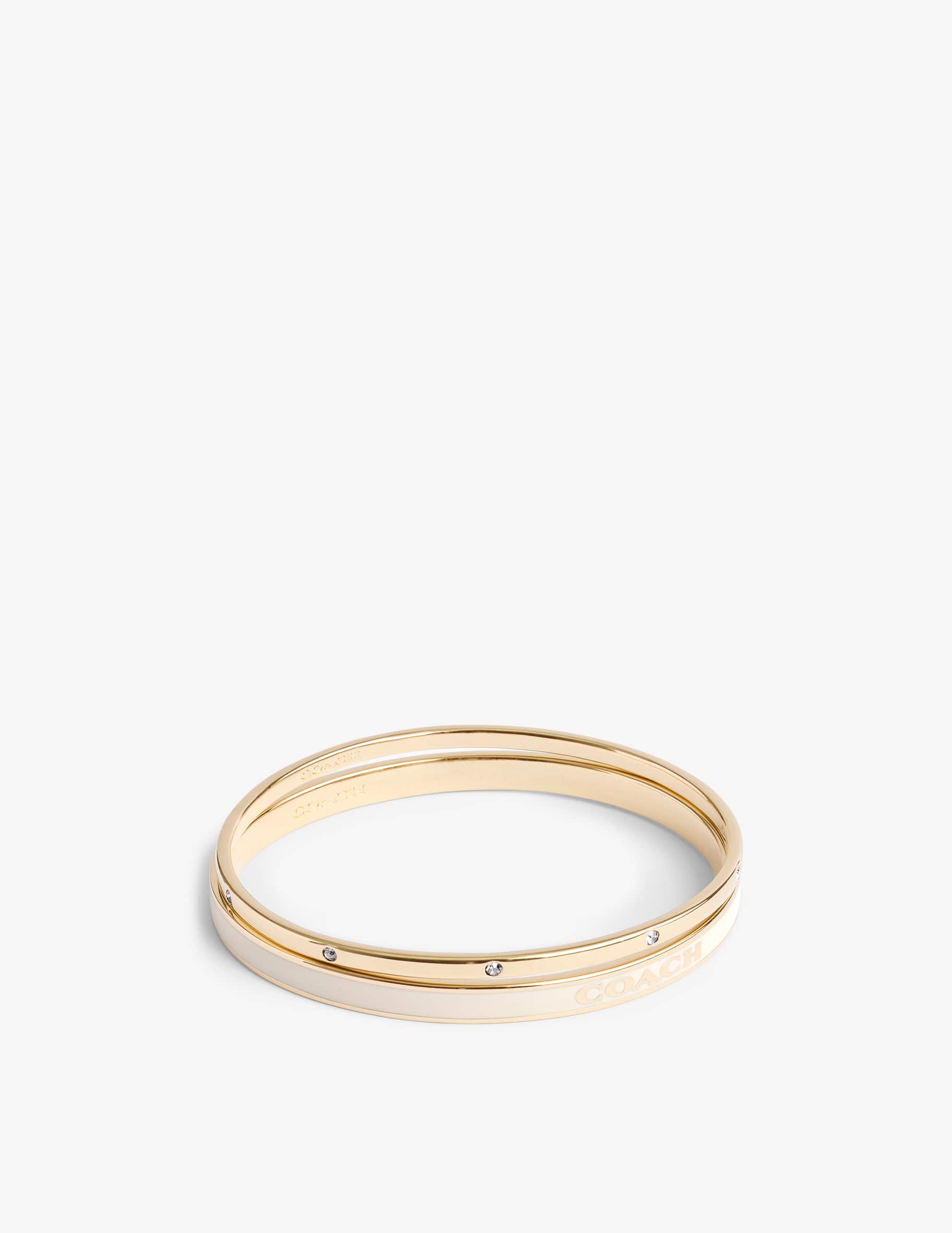 Shop COACH Signature Duo Bangle Boxed Set on Rinascente