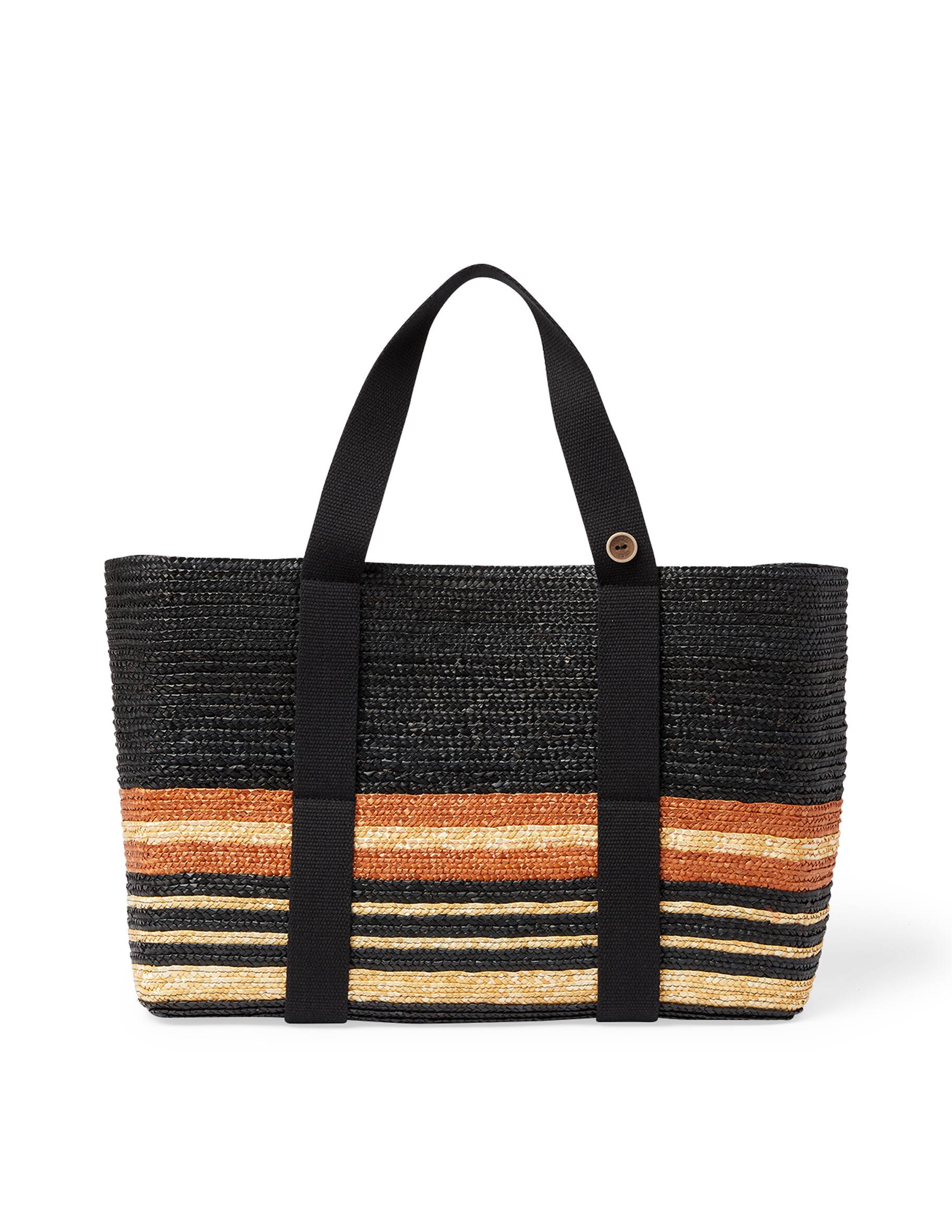 Shop Filippo Catarzi 1910 Ample Straw Crate Bag on Rinascente