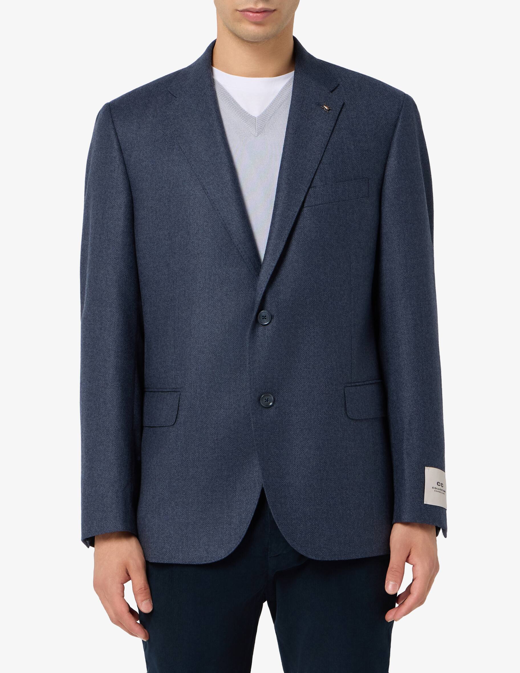 Shop CC Collection Melange structure jacket on Rinascente