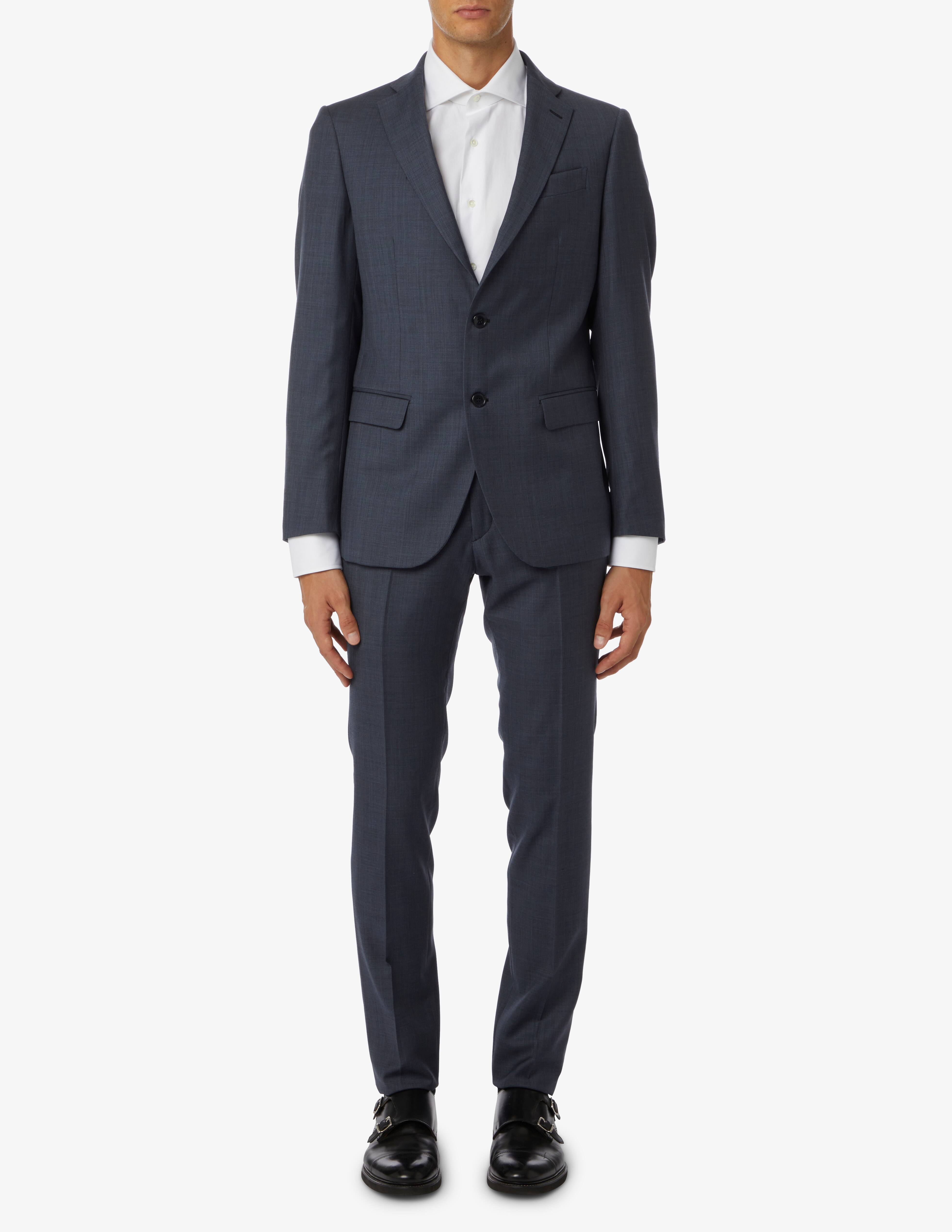 Shop Sartoria Italiana D7 grisaglia suit on Rinascente