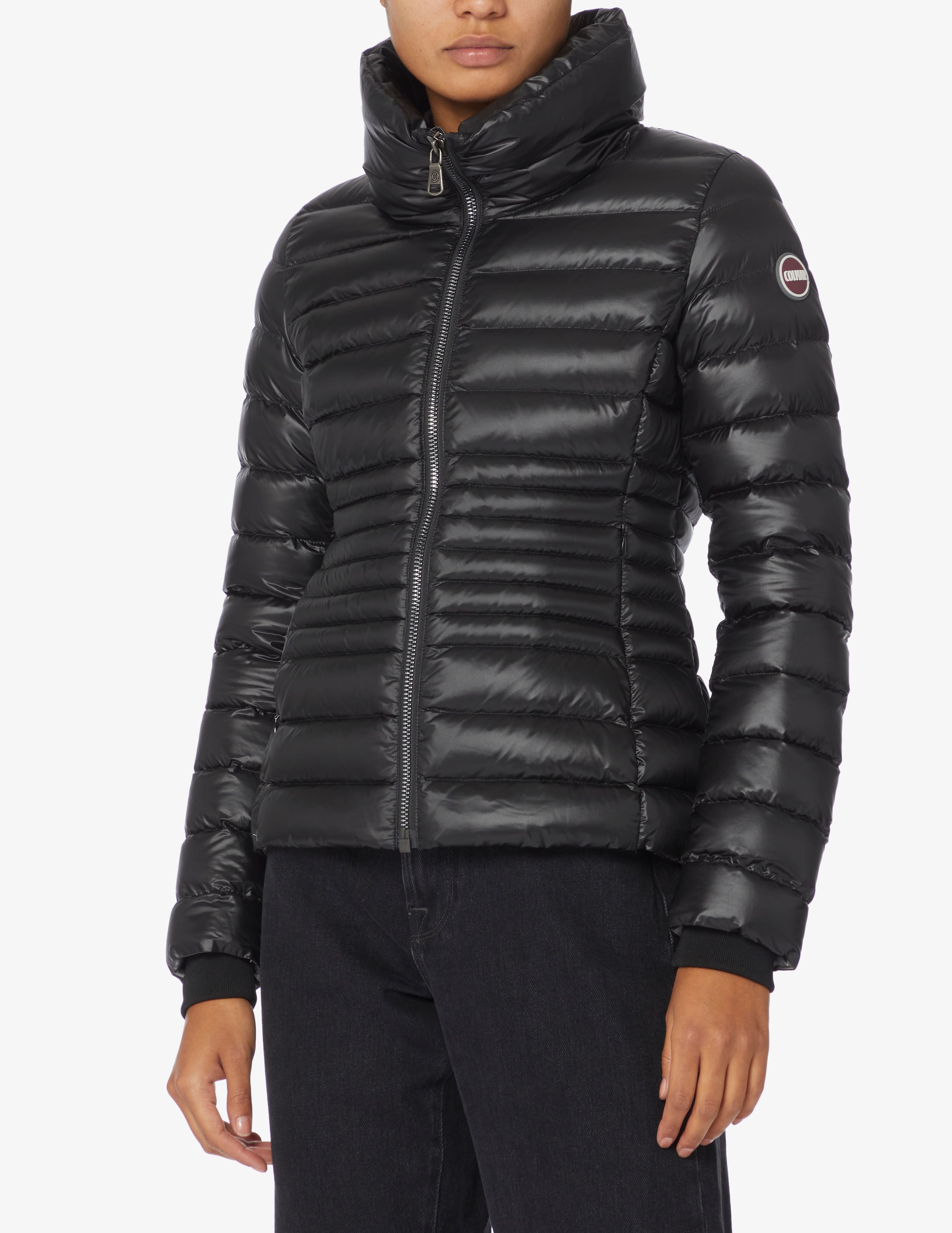 Shop Colmar Ring short down jacket - Black on Rinascente
