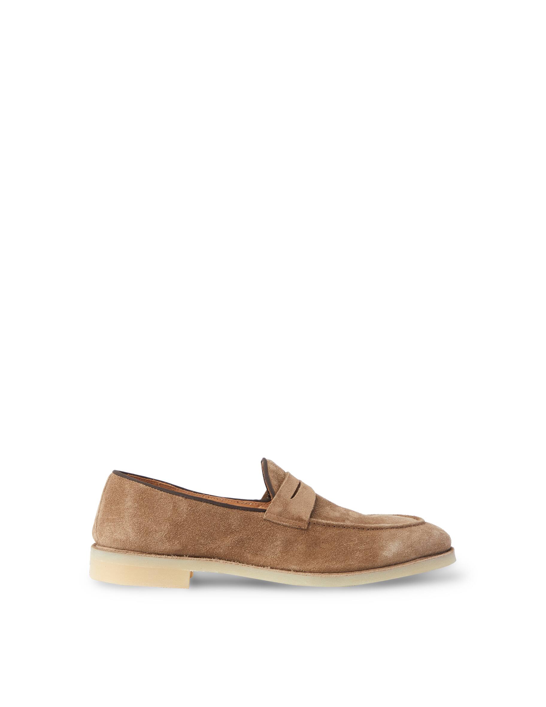 Shop Alberto Fasciani Crust leather loafer - beige on Rinascente