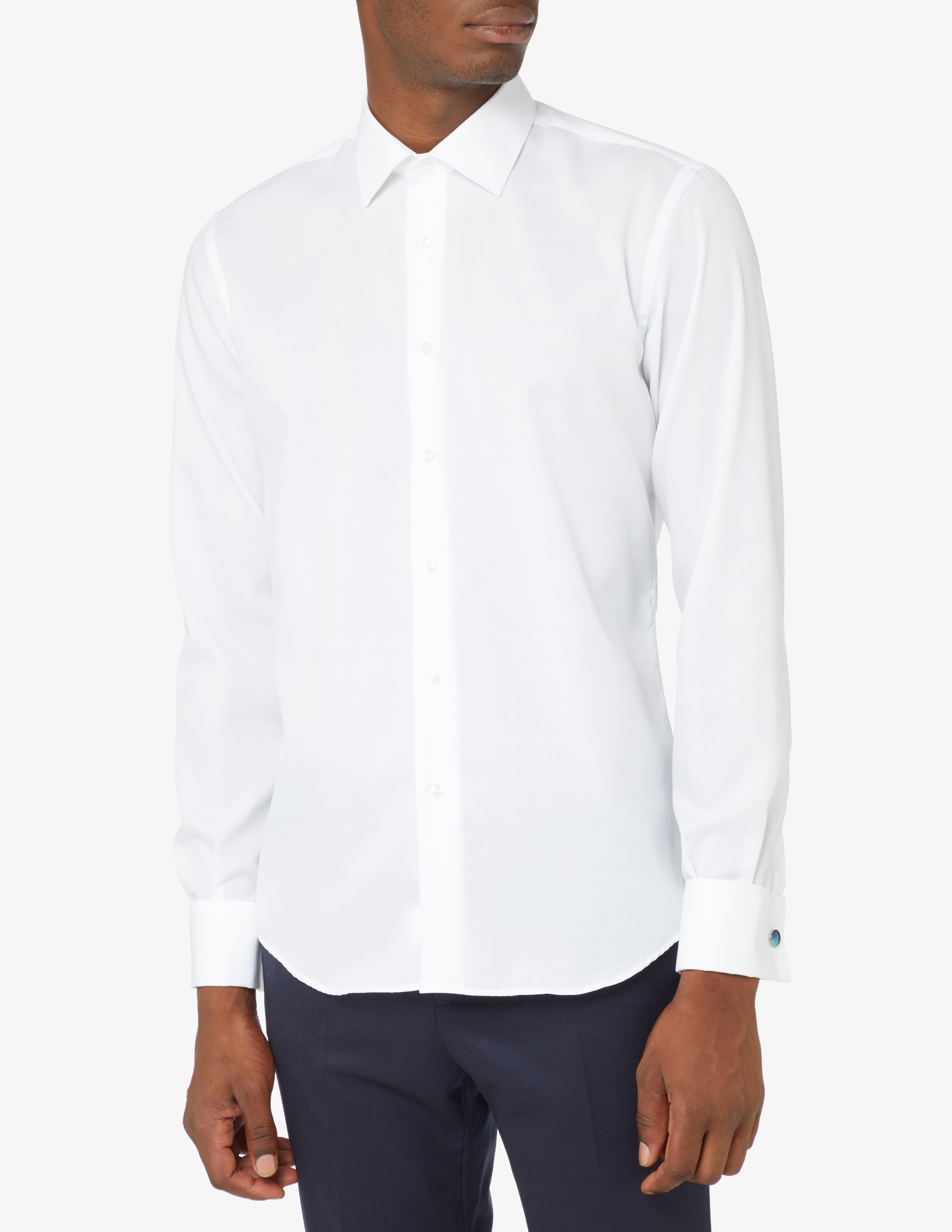 Acquista Sartoria Italiana Camicia cerimonia con doppio polsino ...