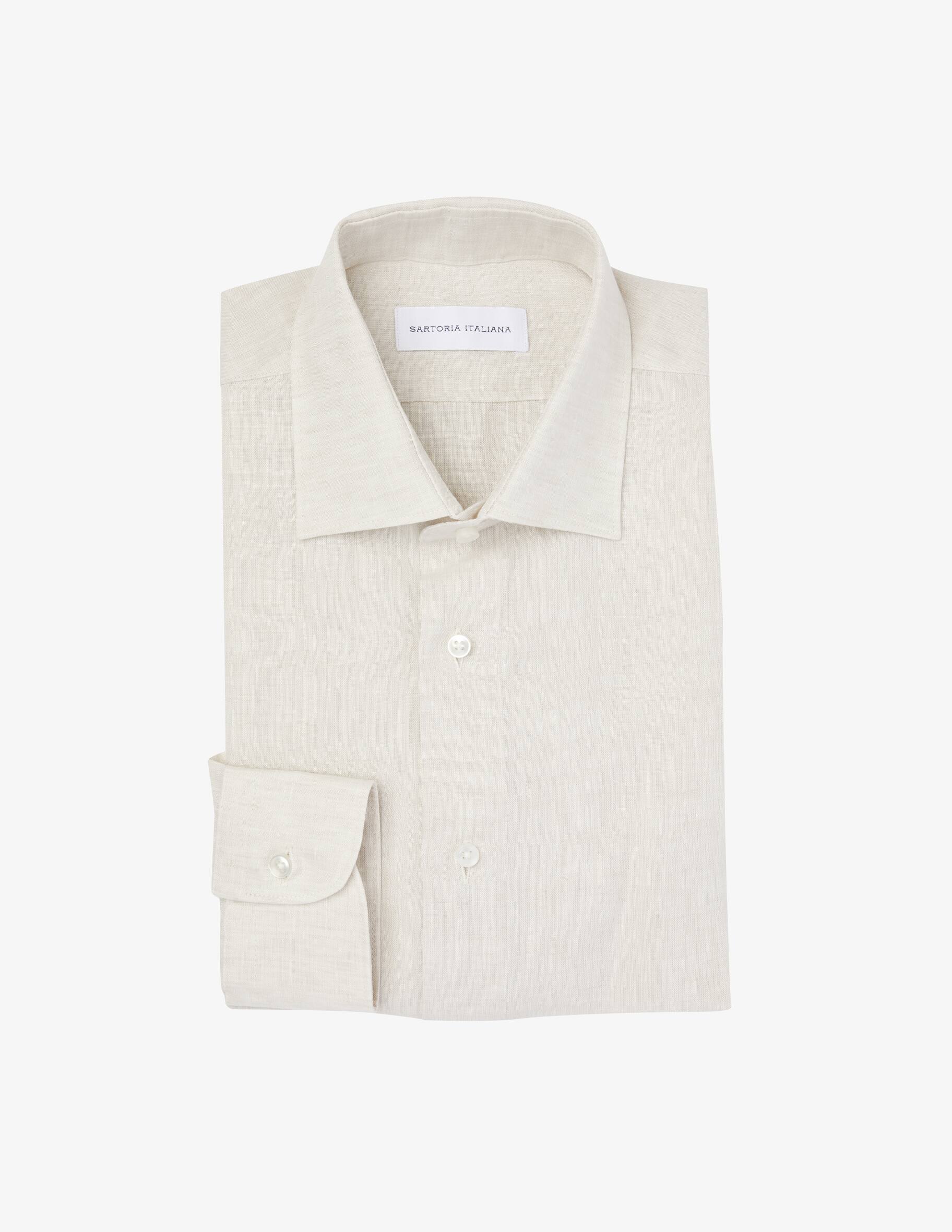 Acquista Sartoria Italiana Camicia modern lino su Rinascente