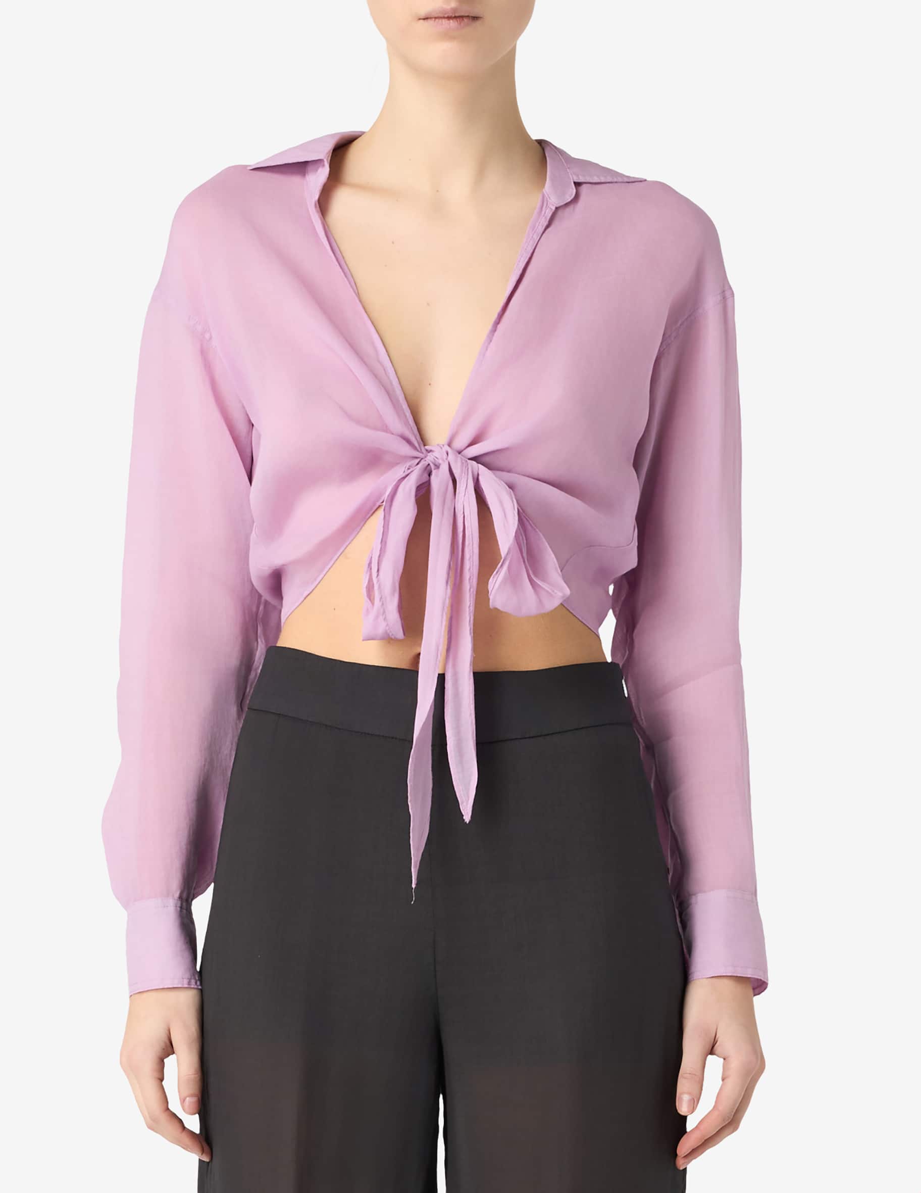 Acquista 24.7 Studio Camicia annodata corta su Rinascente