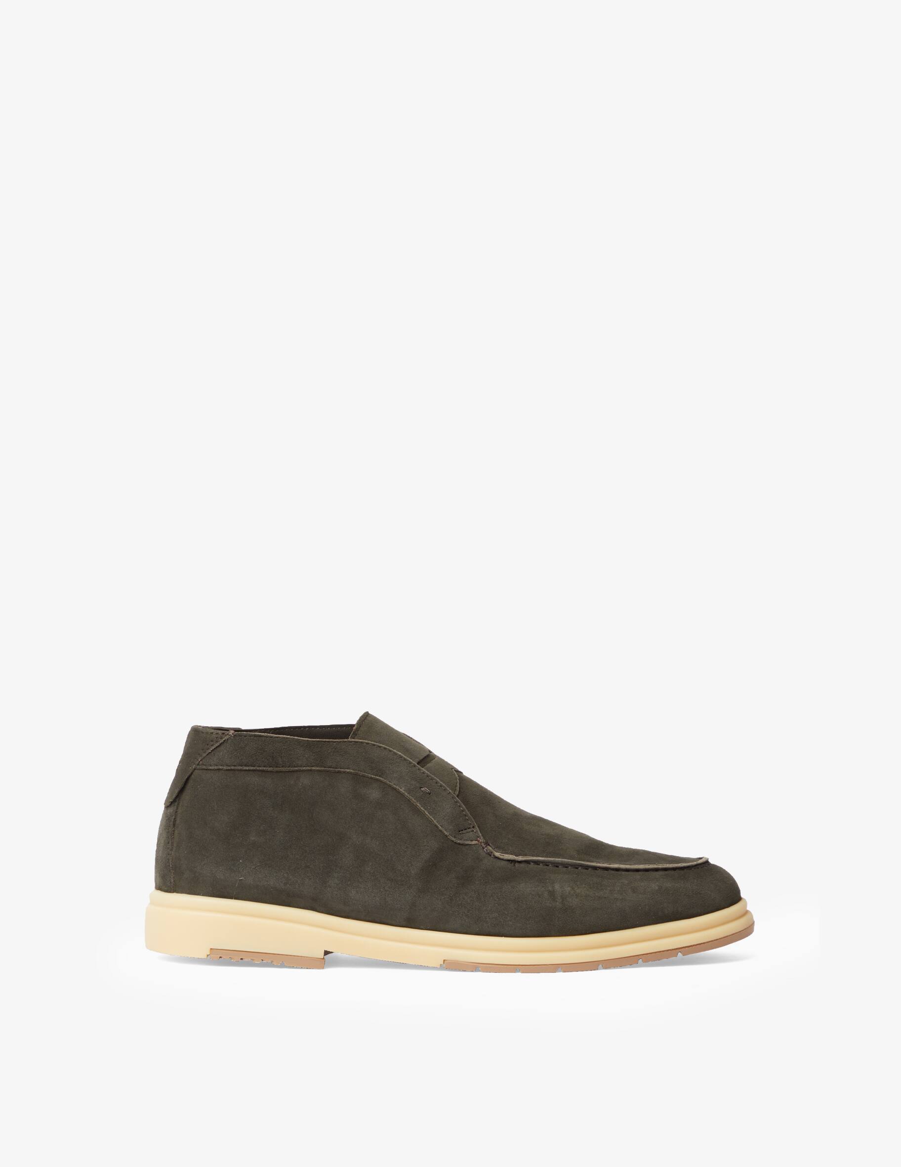 Acquista Andrea Ventura Firenze Scarpe polacchine in suede - Grigio su ...