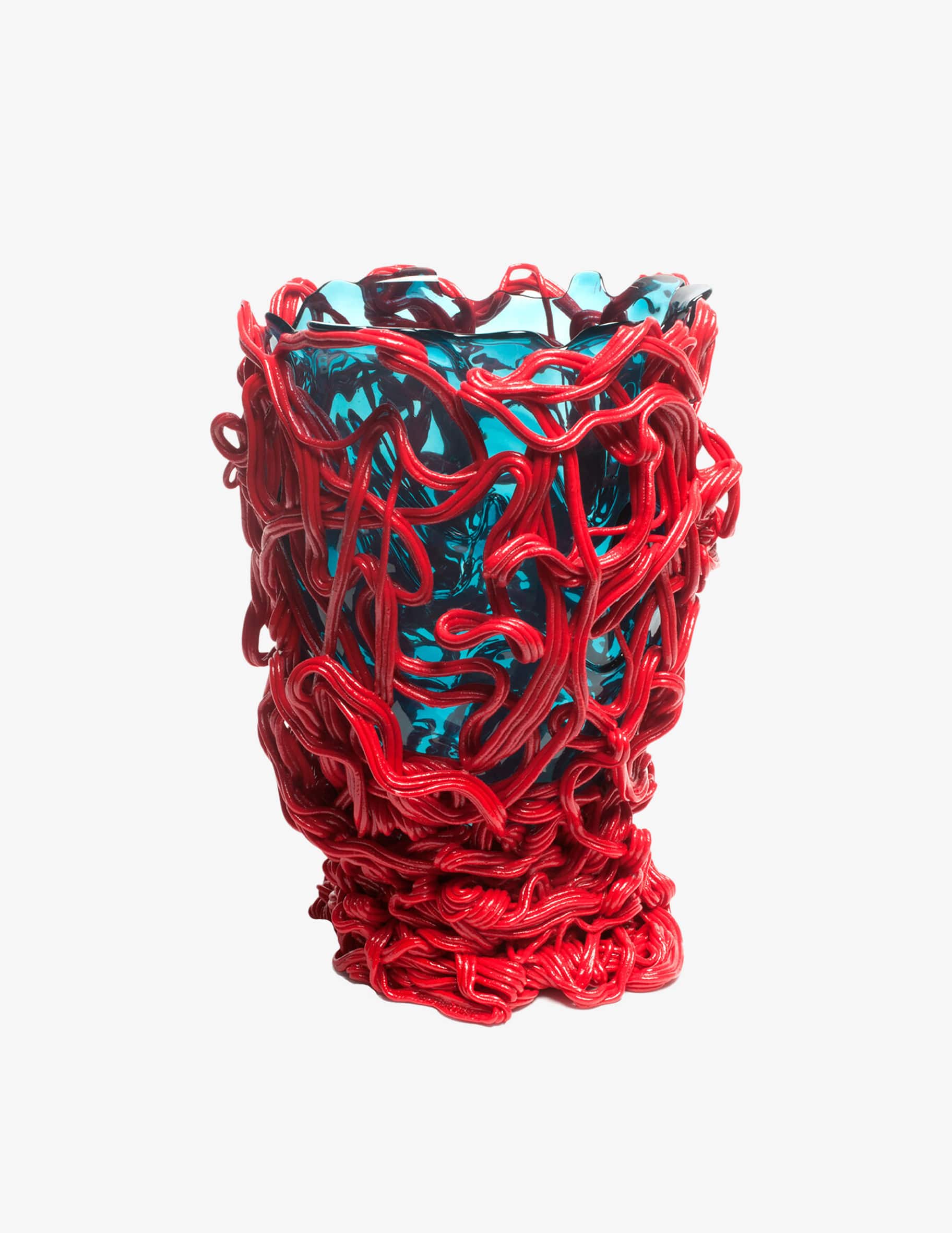 Shop Fish Design Spaghetti Special Vase - Light blue on Rinascente