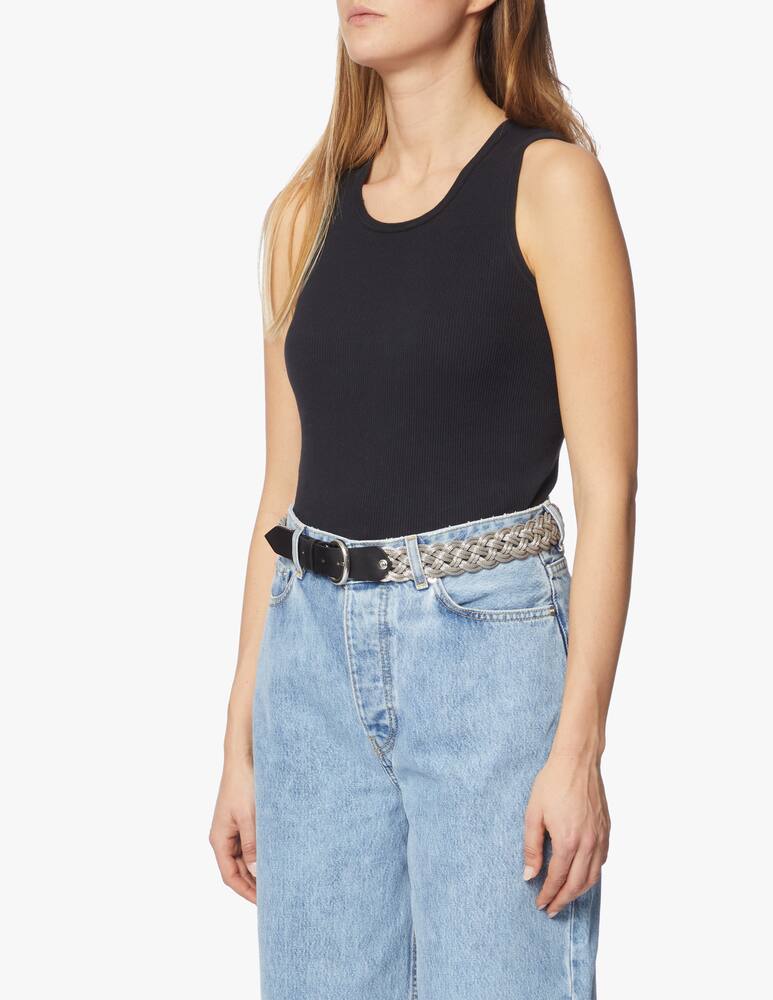 Shop Nanni Milano Leather and metal belt on Rinascente