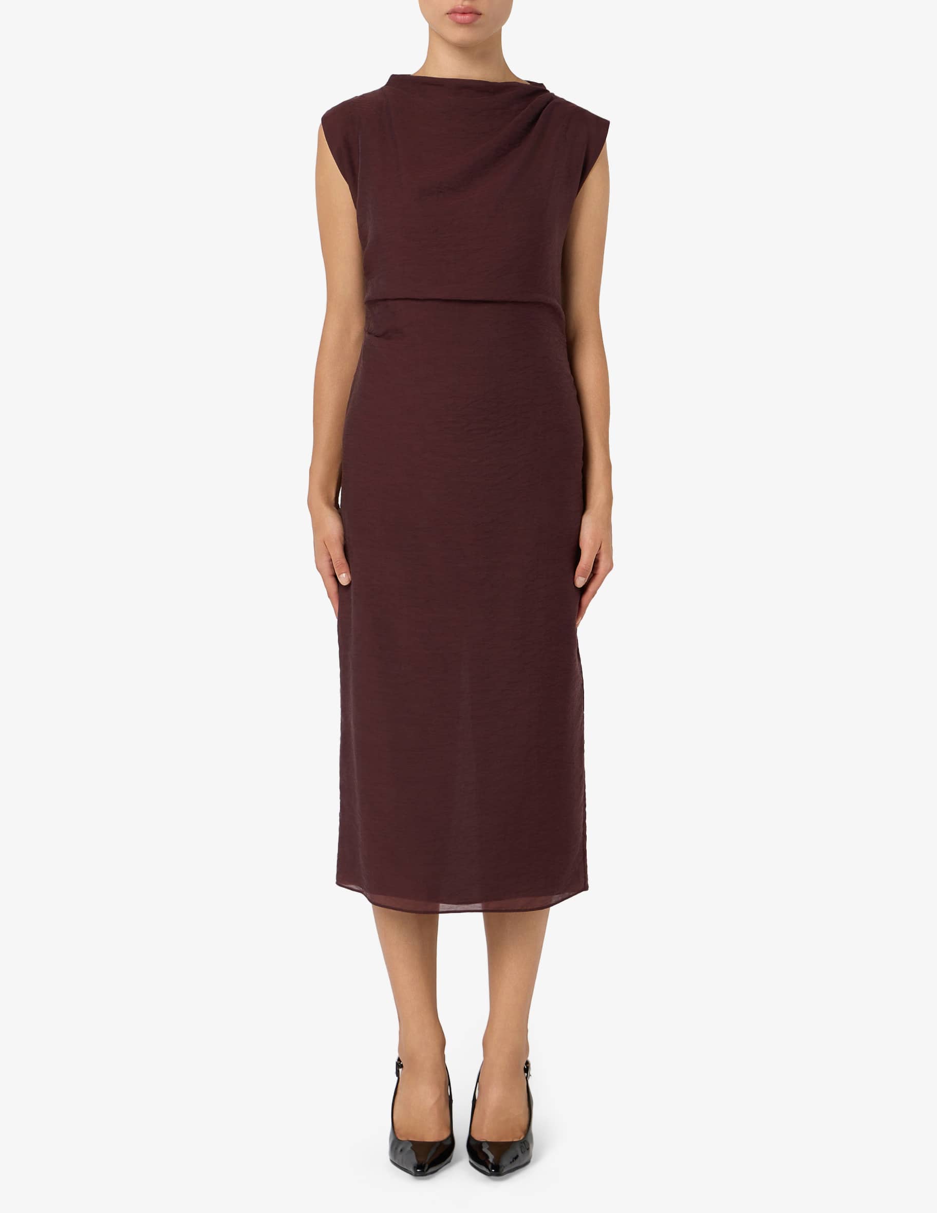 Acquista 24.7 Studio Abito drappeggiato crinkle su Rinascente