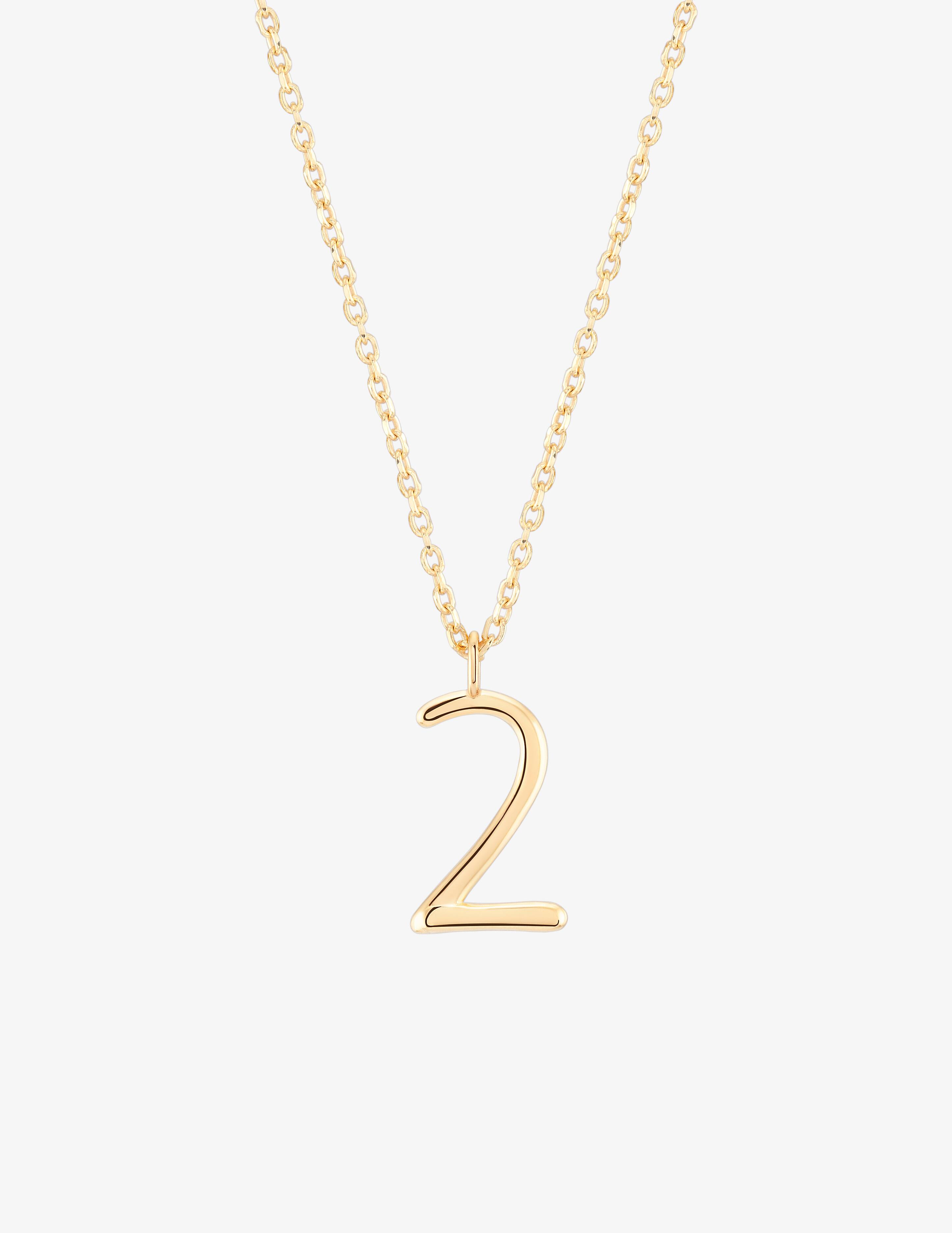 Shop Wonther Lucky Number 2 necklace - Gold on Rinascente