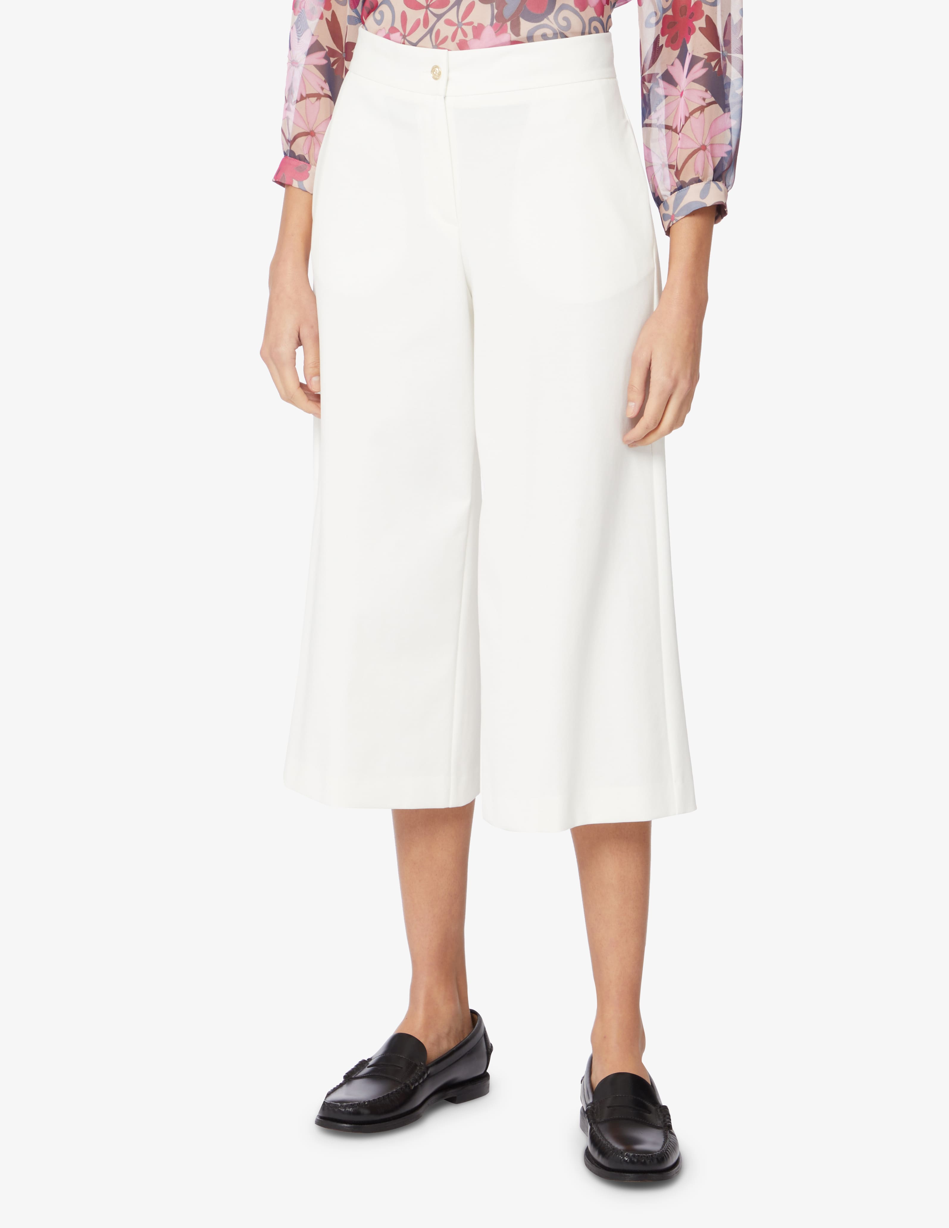 Shop Elizabeth Ascot Palazzo cropped trousers on Rinascente